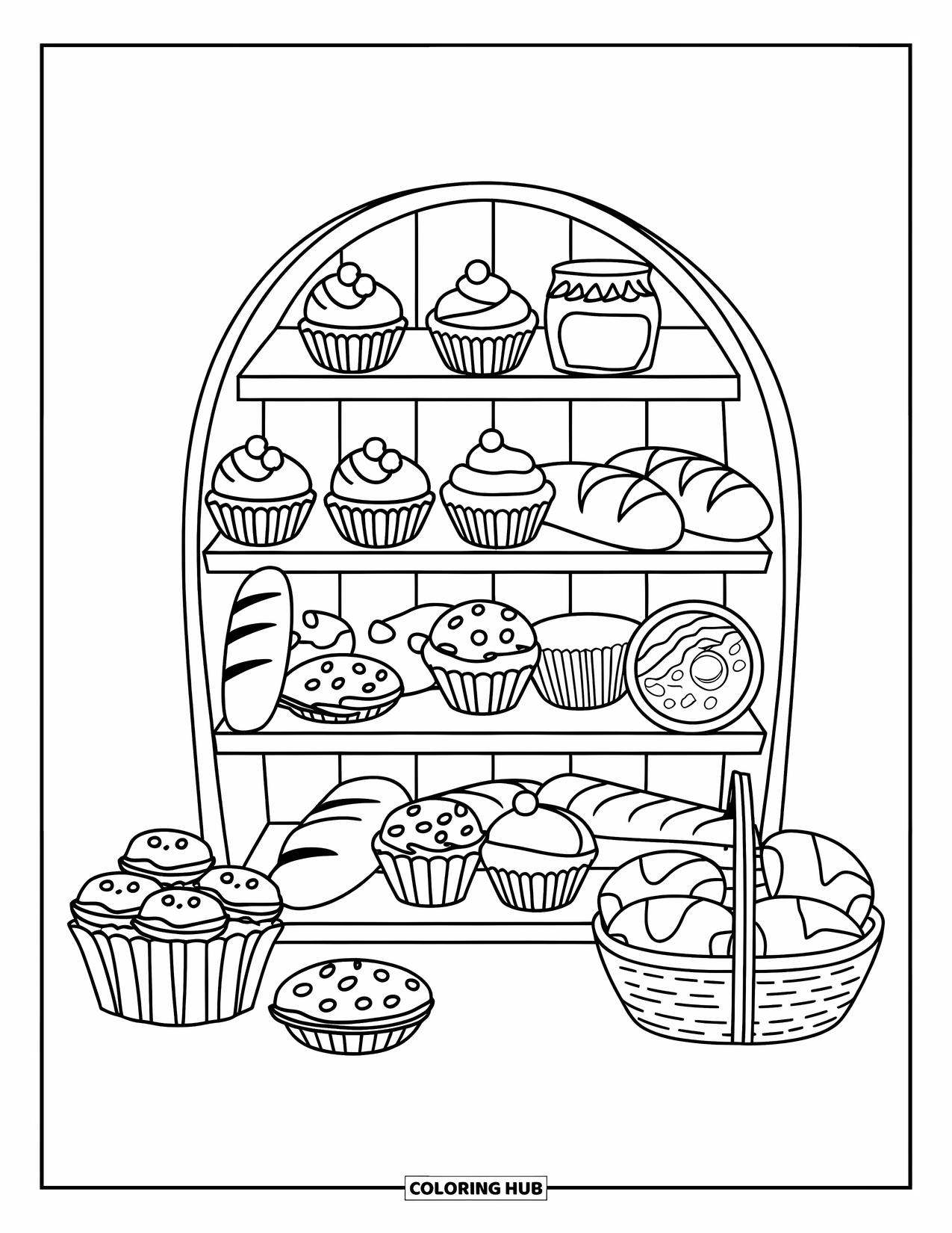 105+ Baking Coloring Pages for Kids & Adults (Free Printable PDFs)