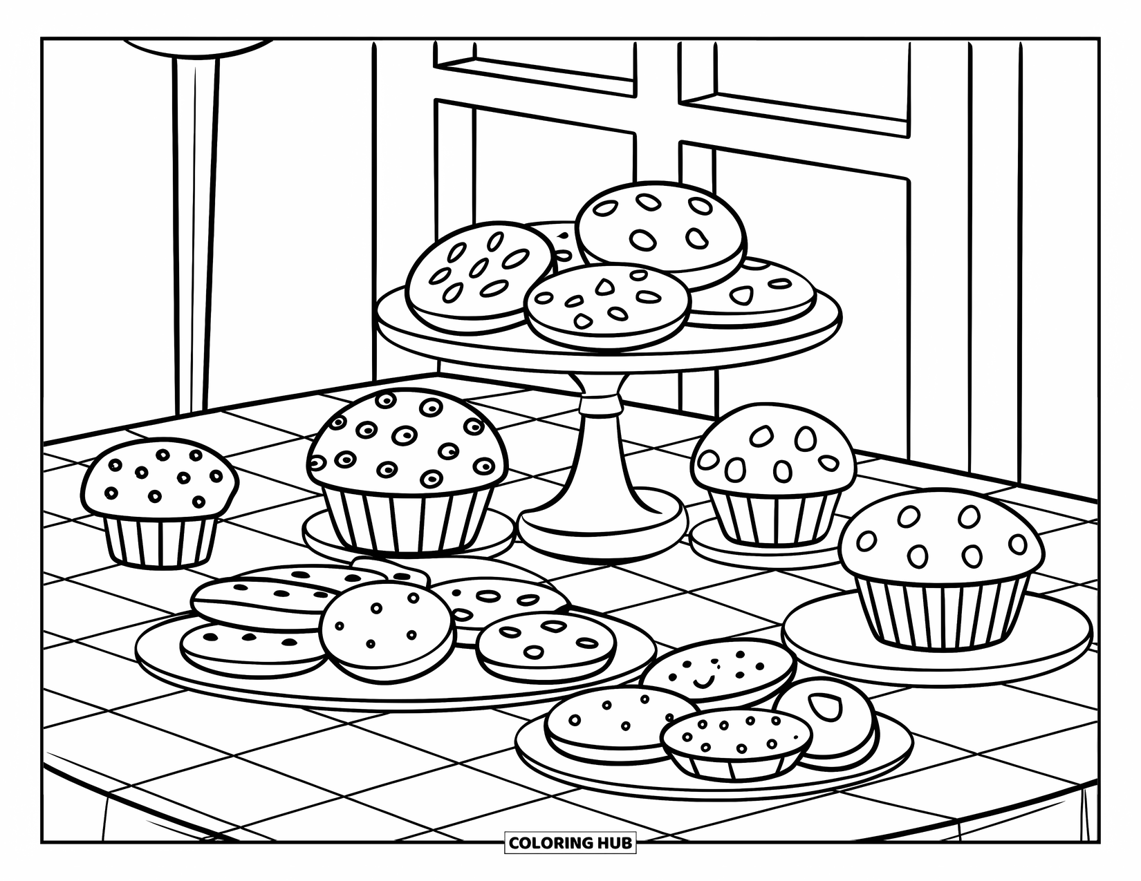 105+ Baking Coloring Pages for Kids & Adults (Free Printable PDFs)