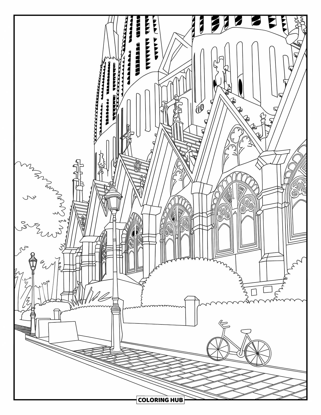 70+ Barcelona Coloring Pages for Kids & Adults (Free)