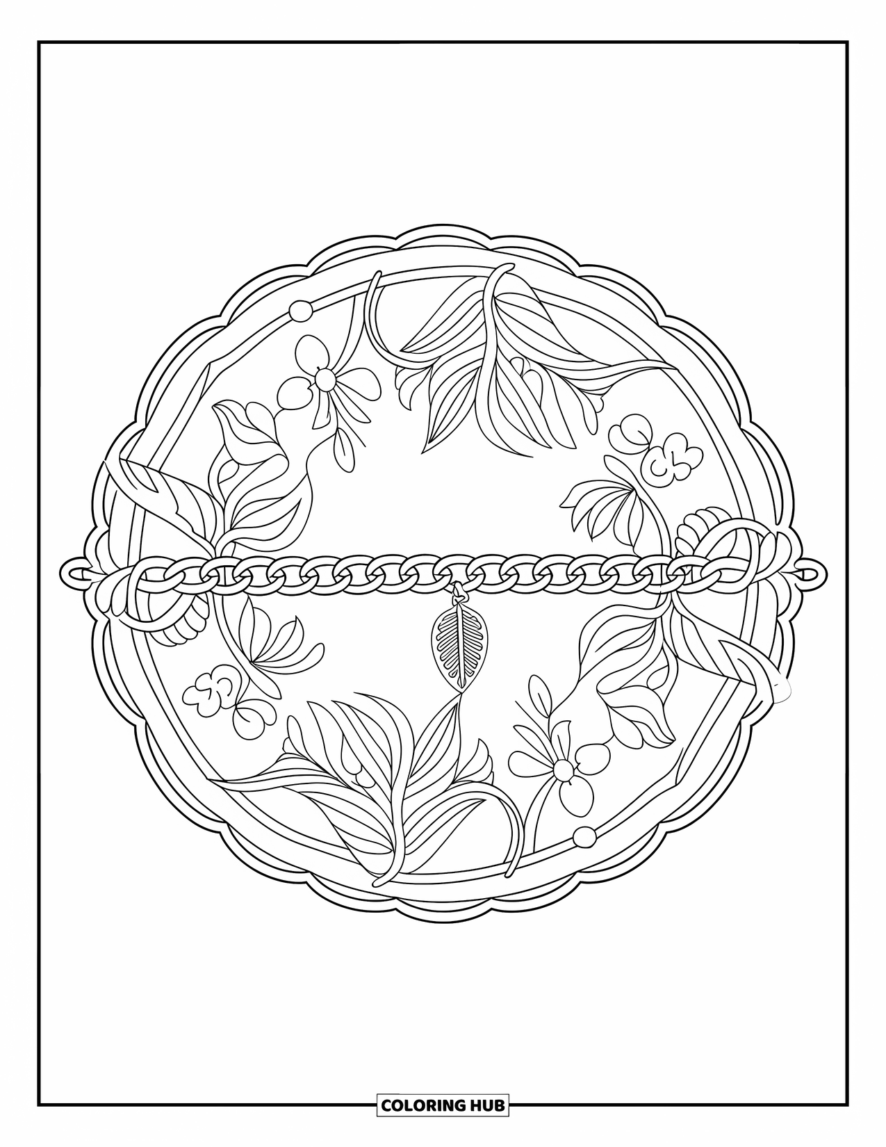 45+ Bracelet Coloring Pages for Kids & Adults (Free Printable PDFs)