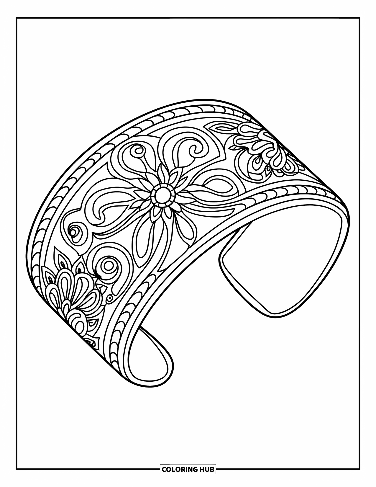 45+ Bracelet Coloring Pages for Kids & Adults (Free Printable PDFs)