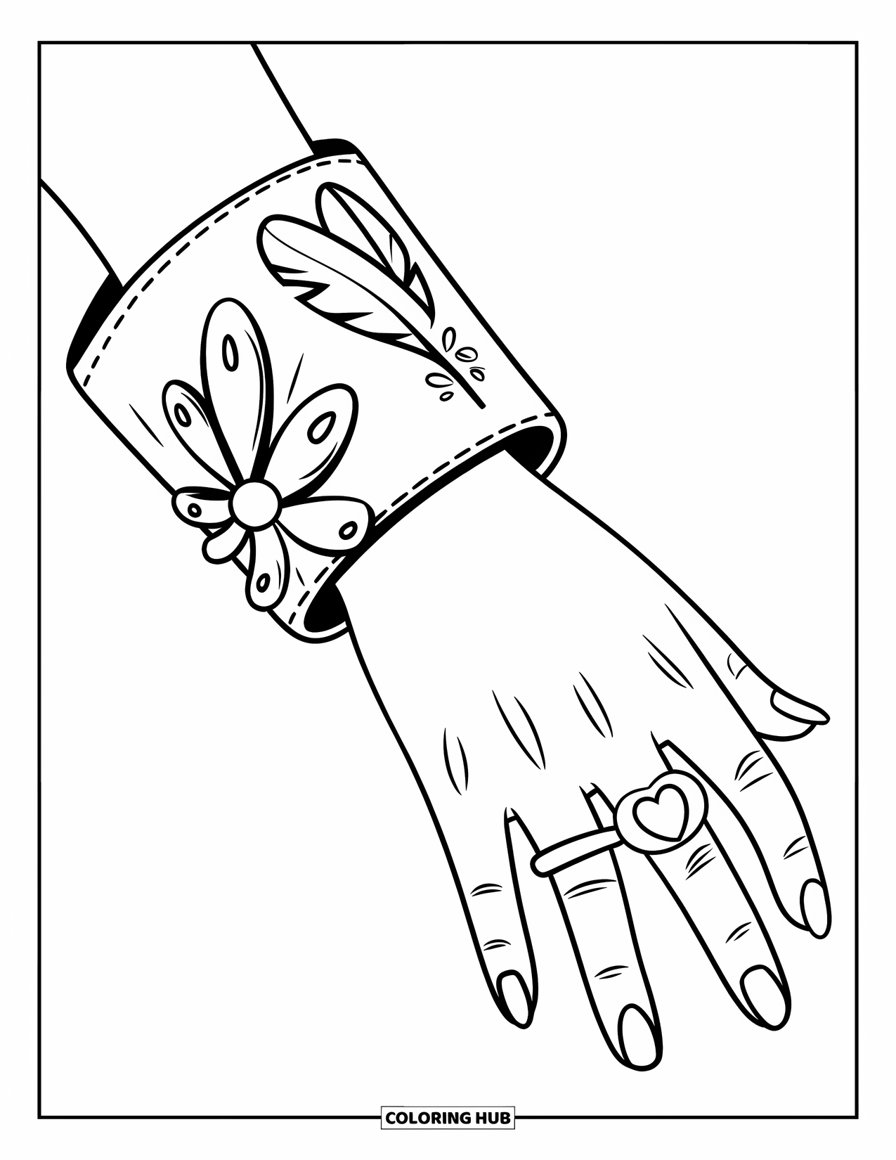 45+ Bracelet Coloring Pages for Kids & Adults (Free Printable PDFs)
