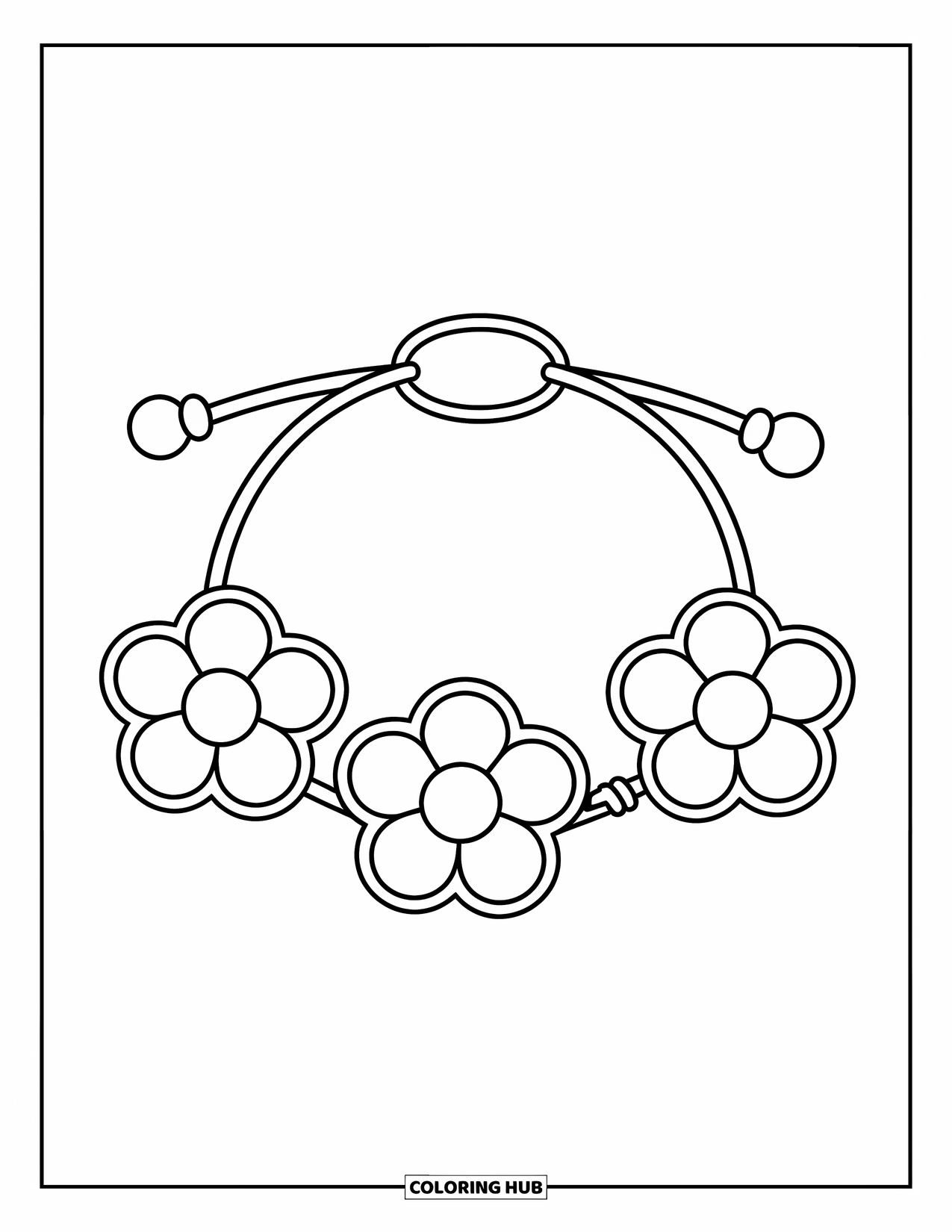 45+ Bracelet Coloring Pages for Kids & Adults (Free Printable PDFs)