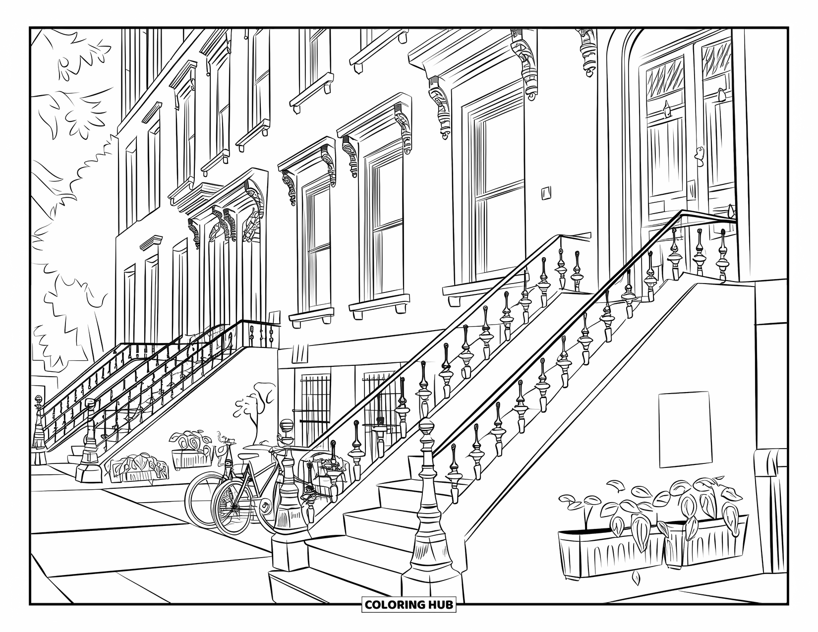 70+ Chicago Coloring Pages for Kids & Adults (Free Printable PDFs)