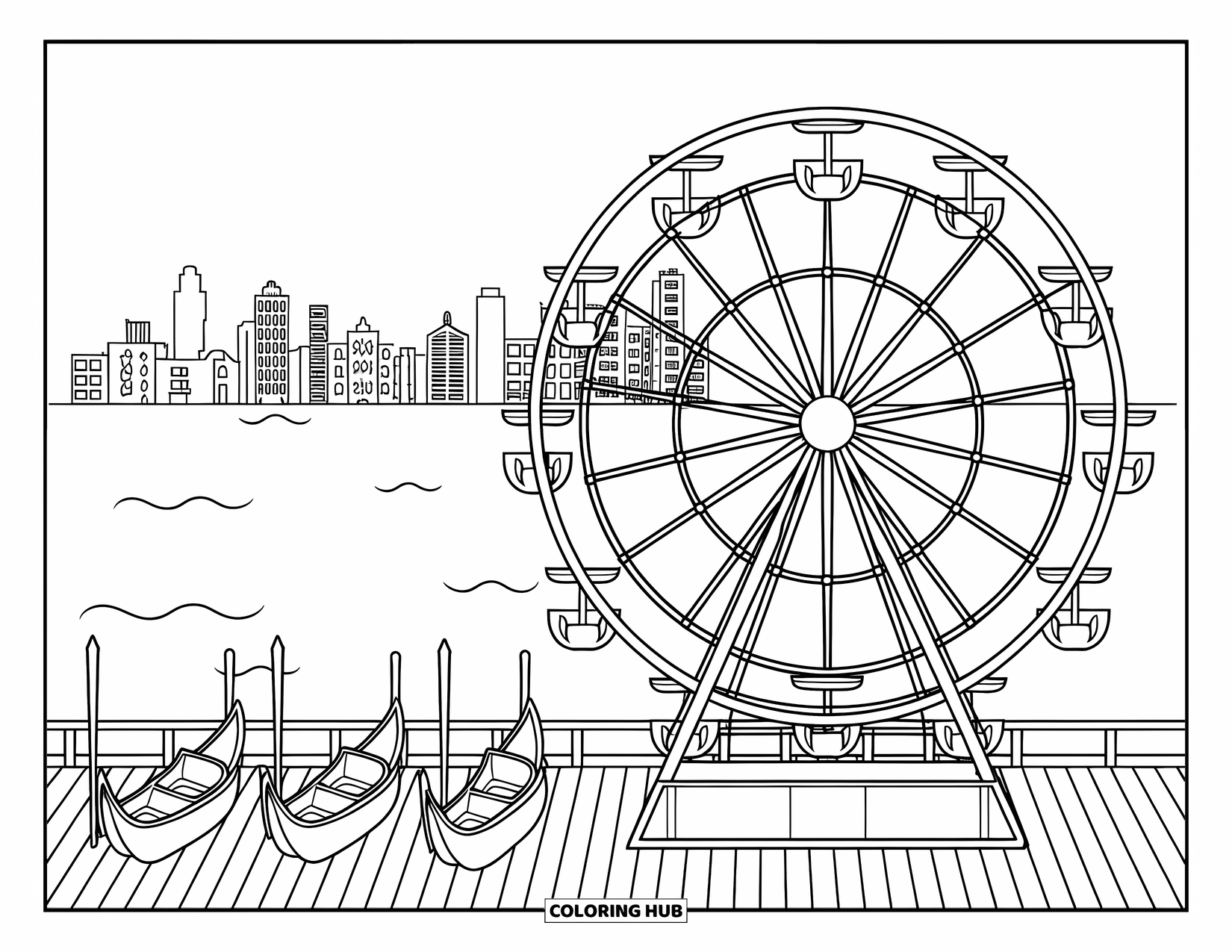 70+ Chicago Coloring Pages for Kids & Adults (Free Printable PDFs)