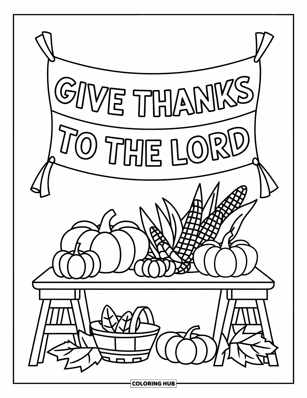 90+ Christian Thanksgiving Coloring Pages for Kids & Adults (Free ...