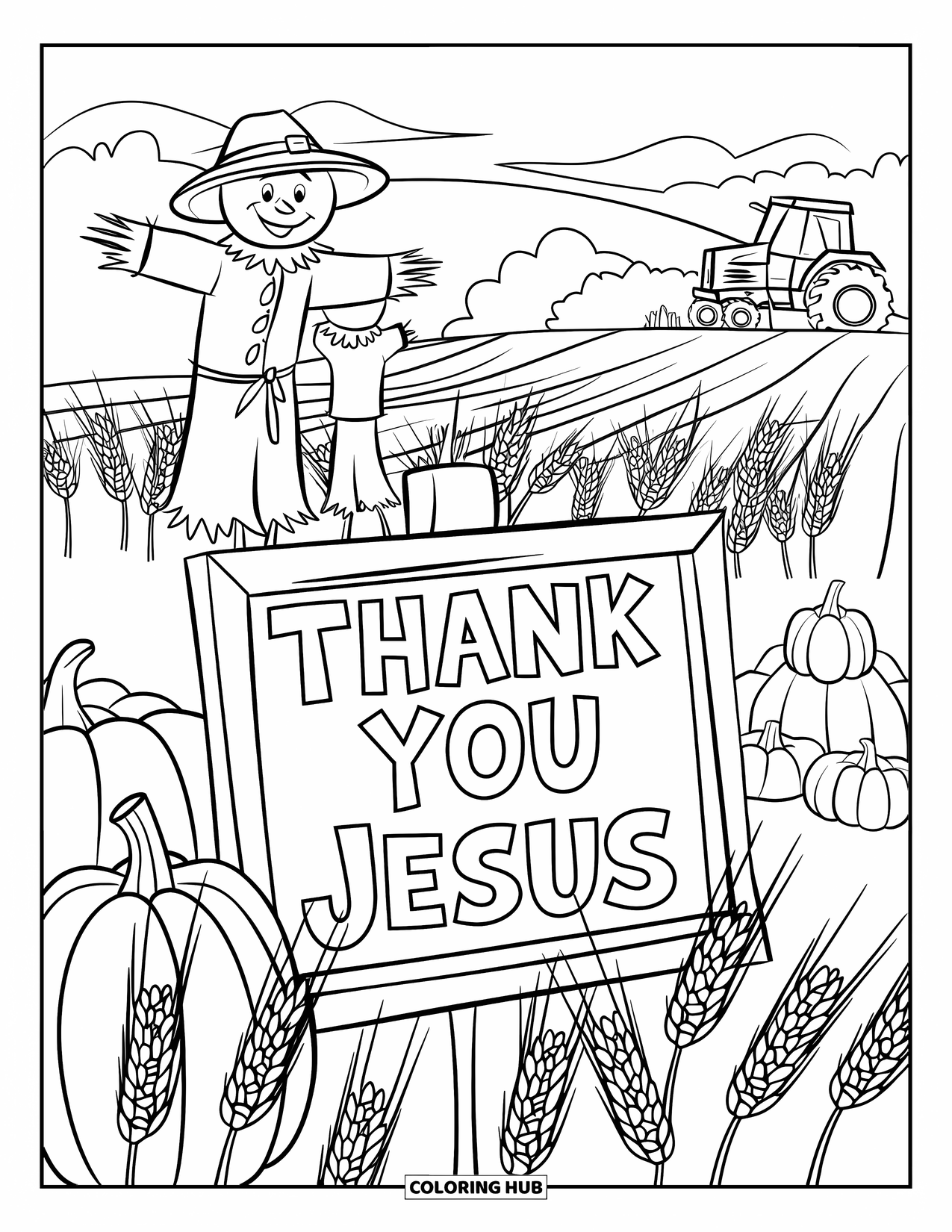 90+ Christian Thanksgiving Coloring Pages for Kids & Adults (Free ...