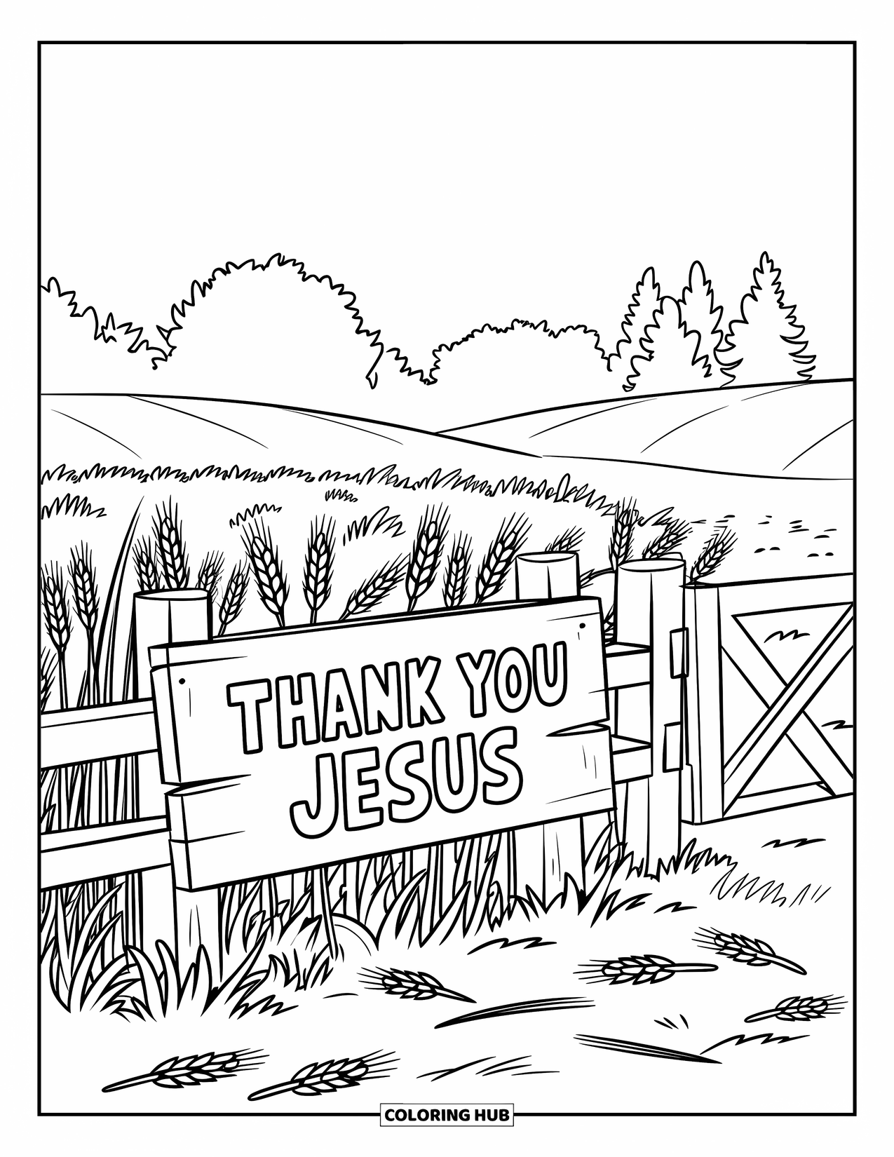 90+ Christian Thanksgiving Coloring Pages for Kids & Adults (Free ...