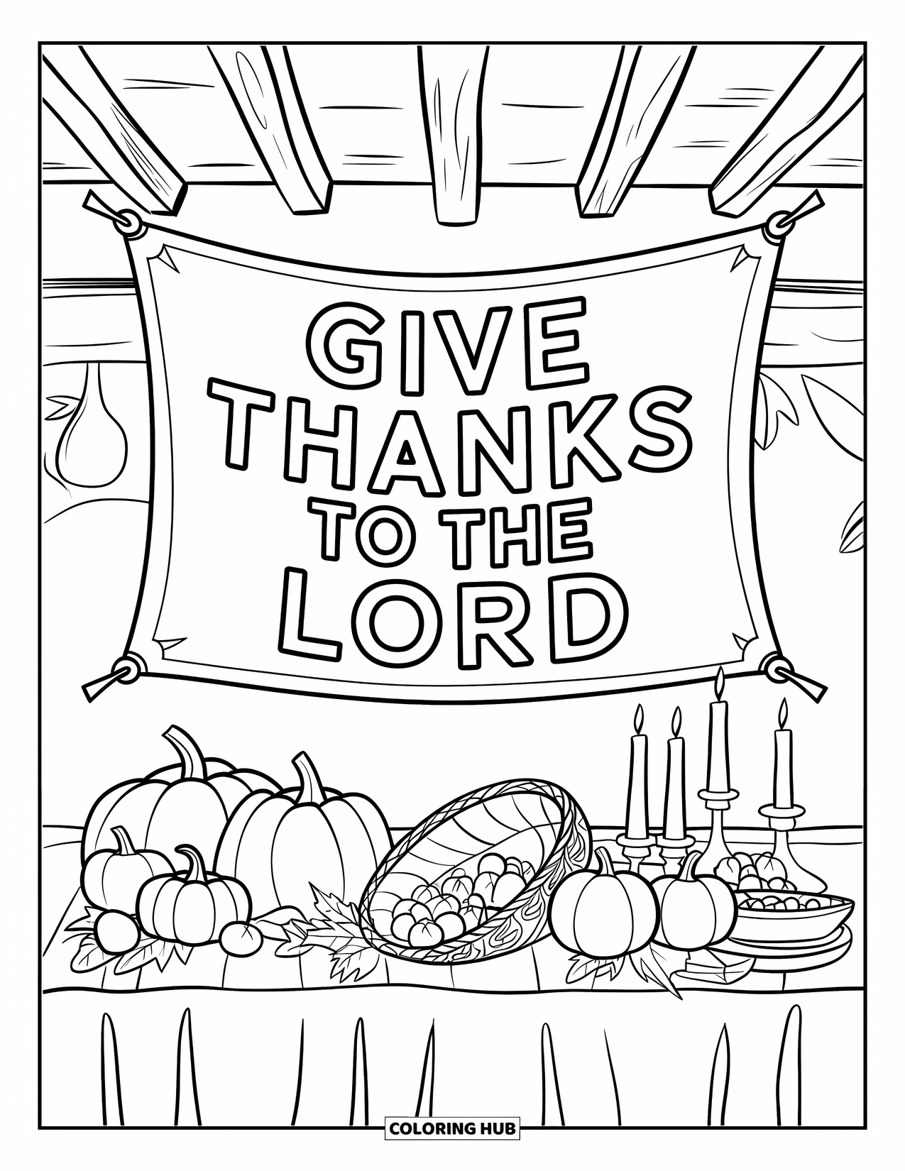 90+ Christian Thanksgiving Coloring Pages for Kids & Adults (Free ...