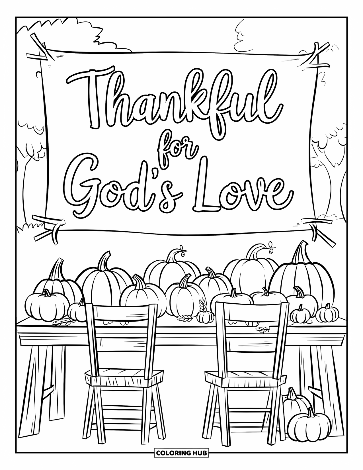 90+ Christian Thanksgiving Coloring Pages for Kids & Adults (Free ...
