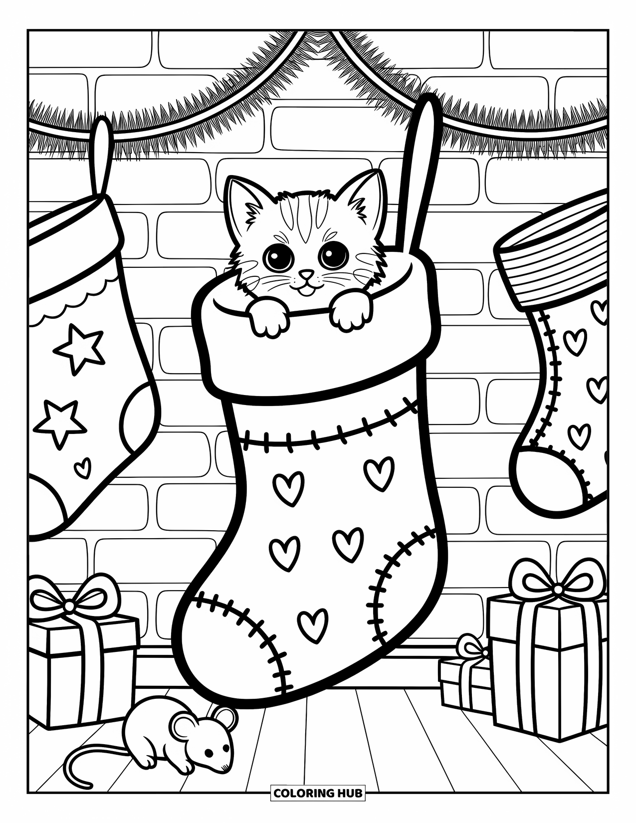 115+ Christmas Animal Coloring Pages for Kids & Adults (Free Printable ...