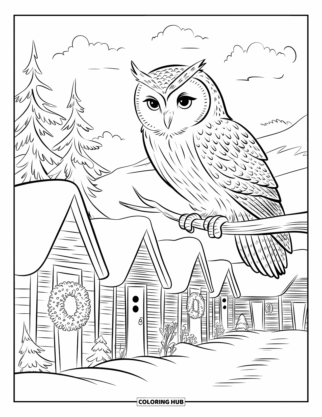 115+ Christmas Animal Coloring Pages for Kids & Adults (Free Printable ...