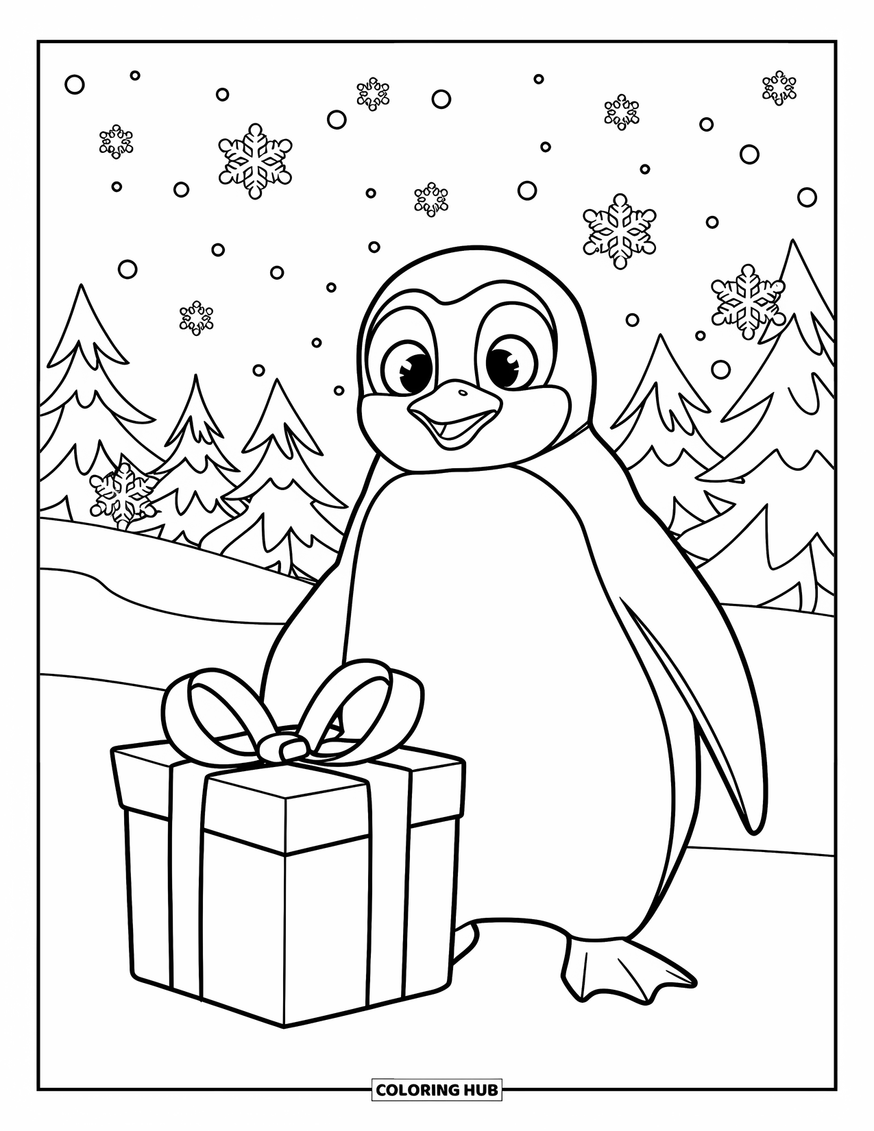 115+ Christmas Animal Coloring Pages for Kids & Adults (Free Printable ...