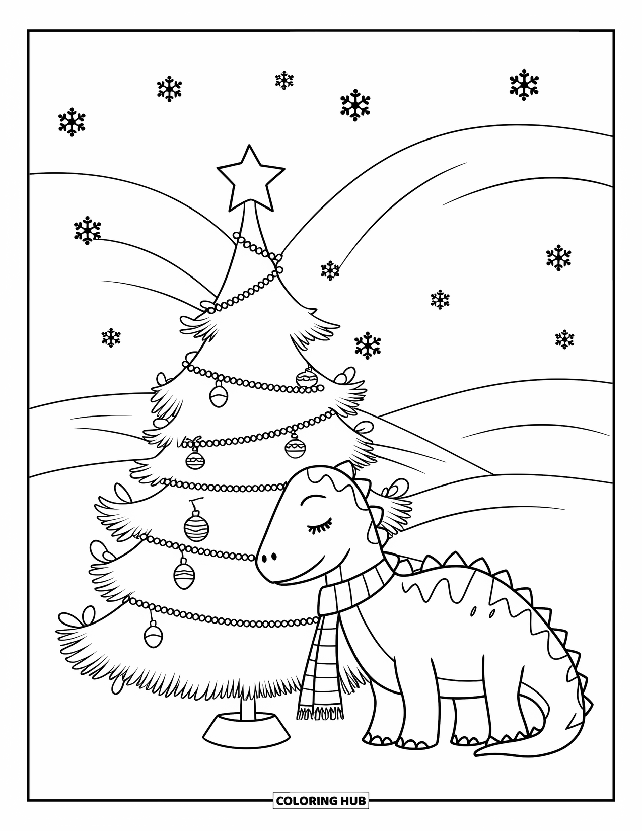 105+ Christmas Dinosaur Coloring Pages for Kids & Adults (Free ...