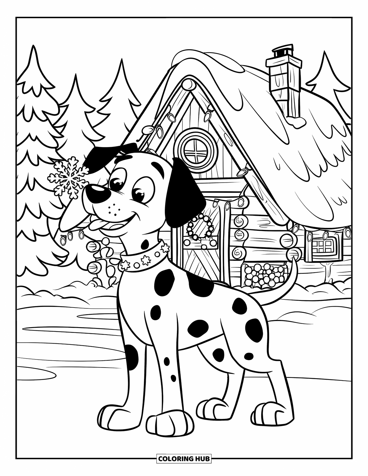 105+ Christmas Dog Coloring Pages for Kids & Adults (Free Printable PDFs)