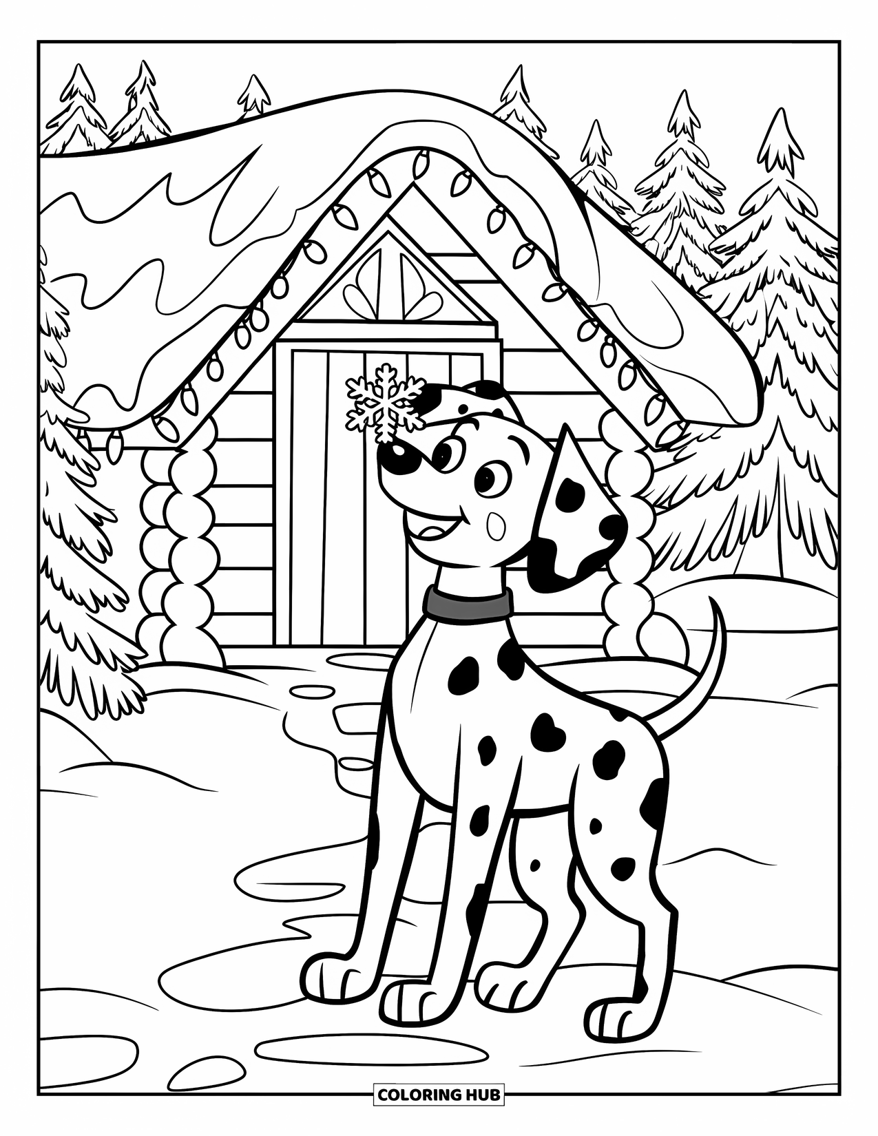 105+ Christmas Dog Coloring Pages for Kids & Adults (Free Printable PDFs)