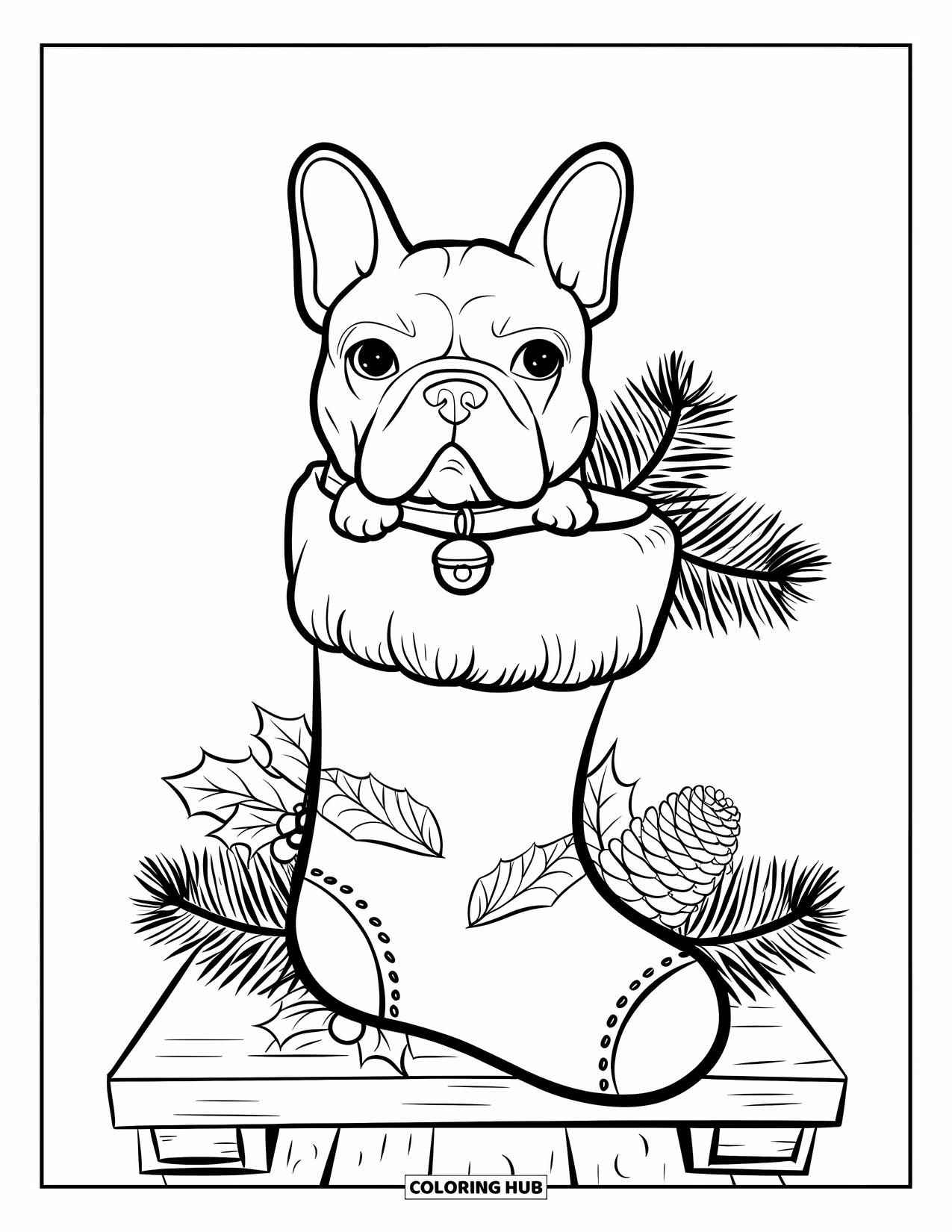 105+ Christmas Dog Coloring Pages for Kids & Adults (Free Printable PDFs)