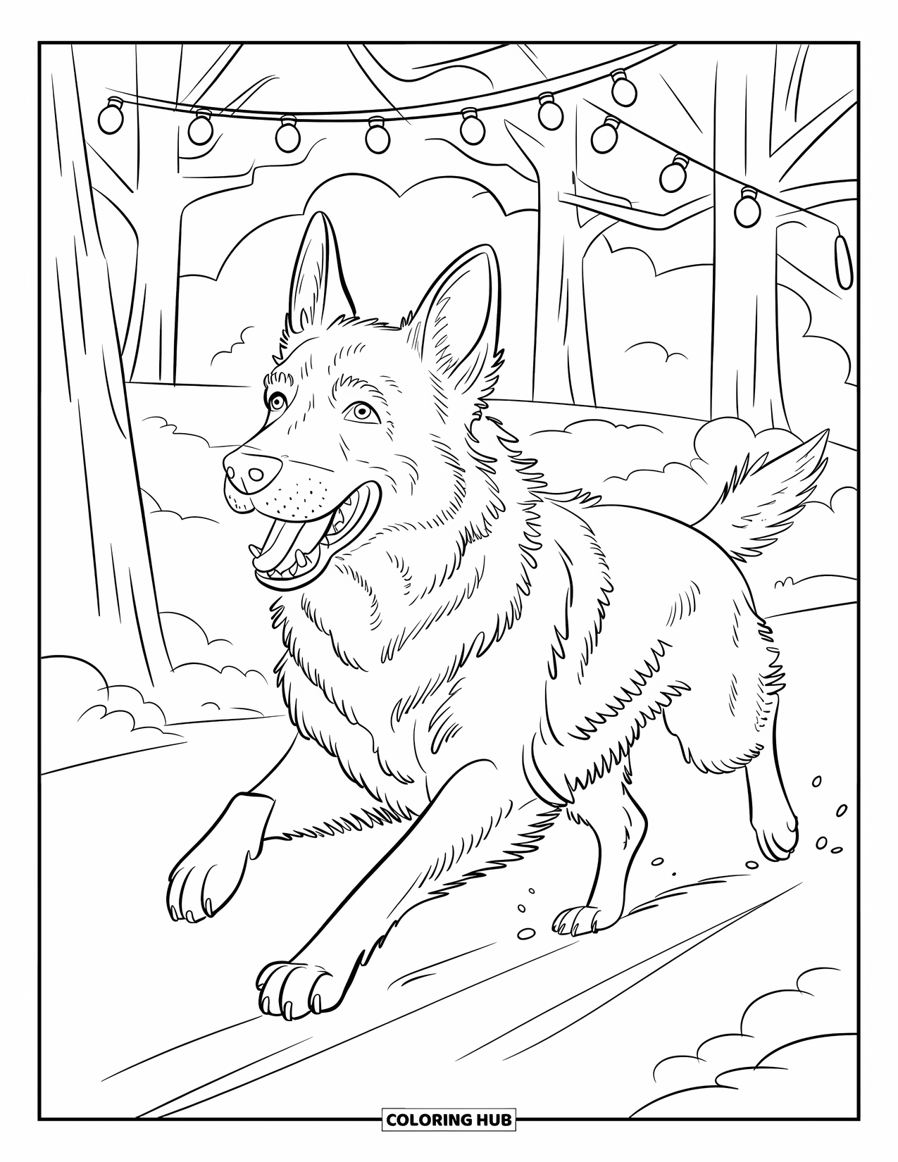 105+ Christmas Dog Coloring Pages for Kids & Adults (Free Printable PDFs)