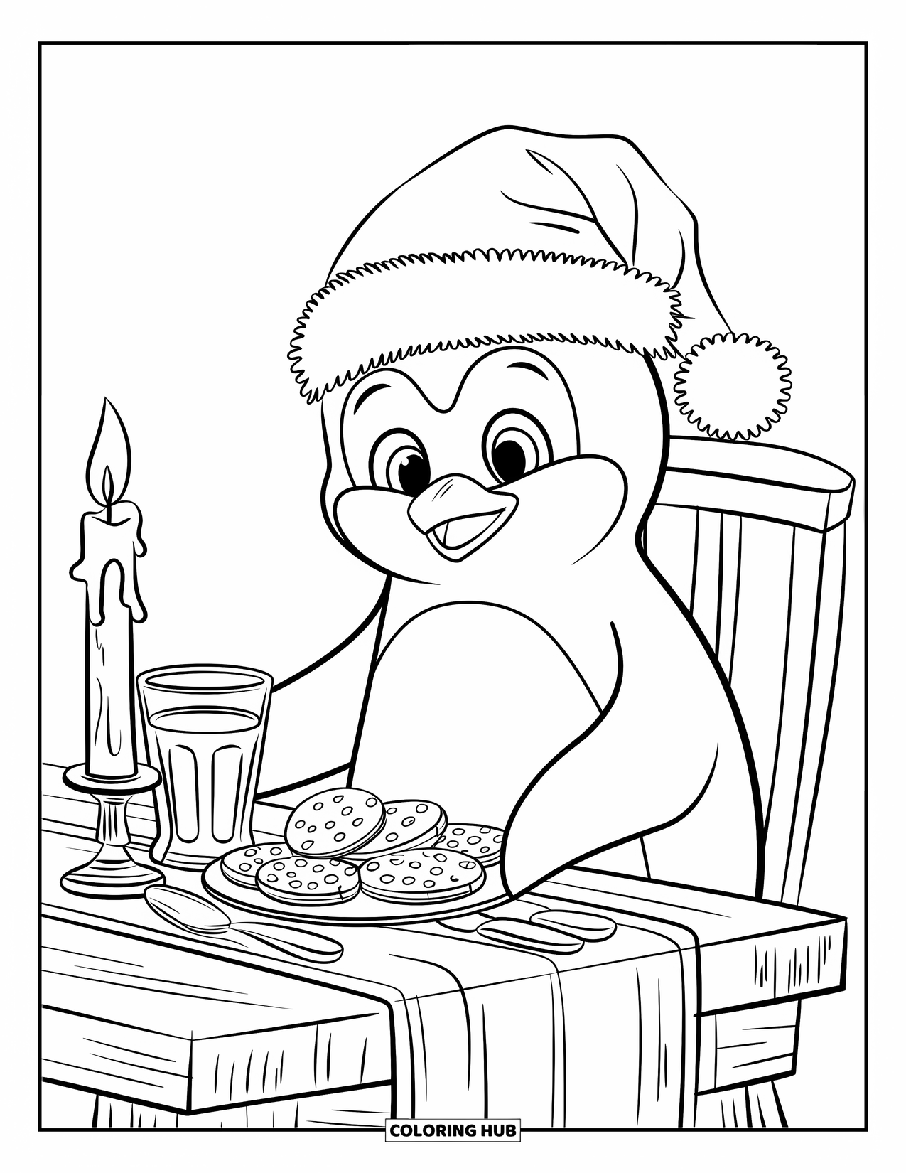 110+ Christmas Penguin Coloring Pages for Kids & Adults (Free Printable ...