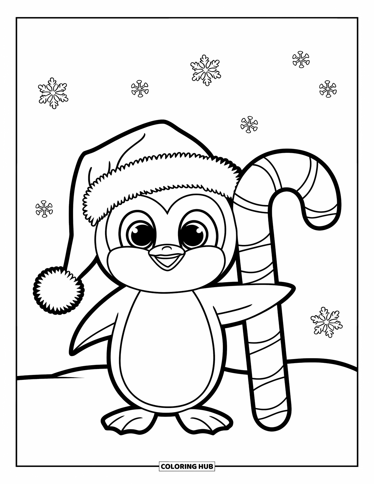 110+ Christmas Penguin Coloring Pages for Kids & Adults (Free Printable ...
