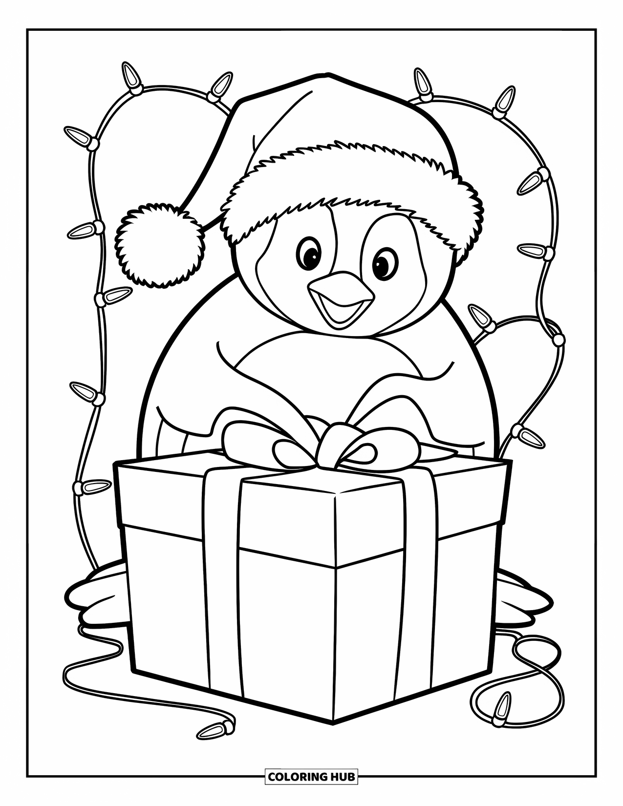 110+ Christmas Penguin Coloring Pages for Kids & Adults (Free Printable ...