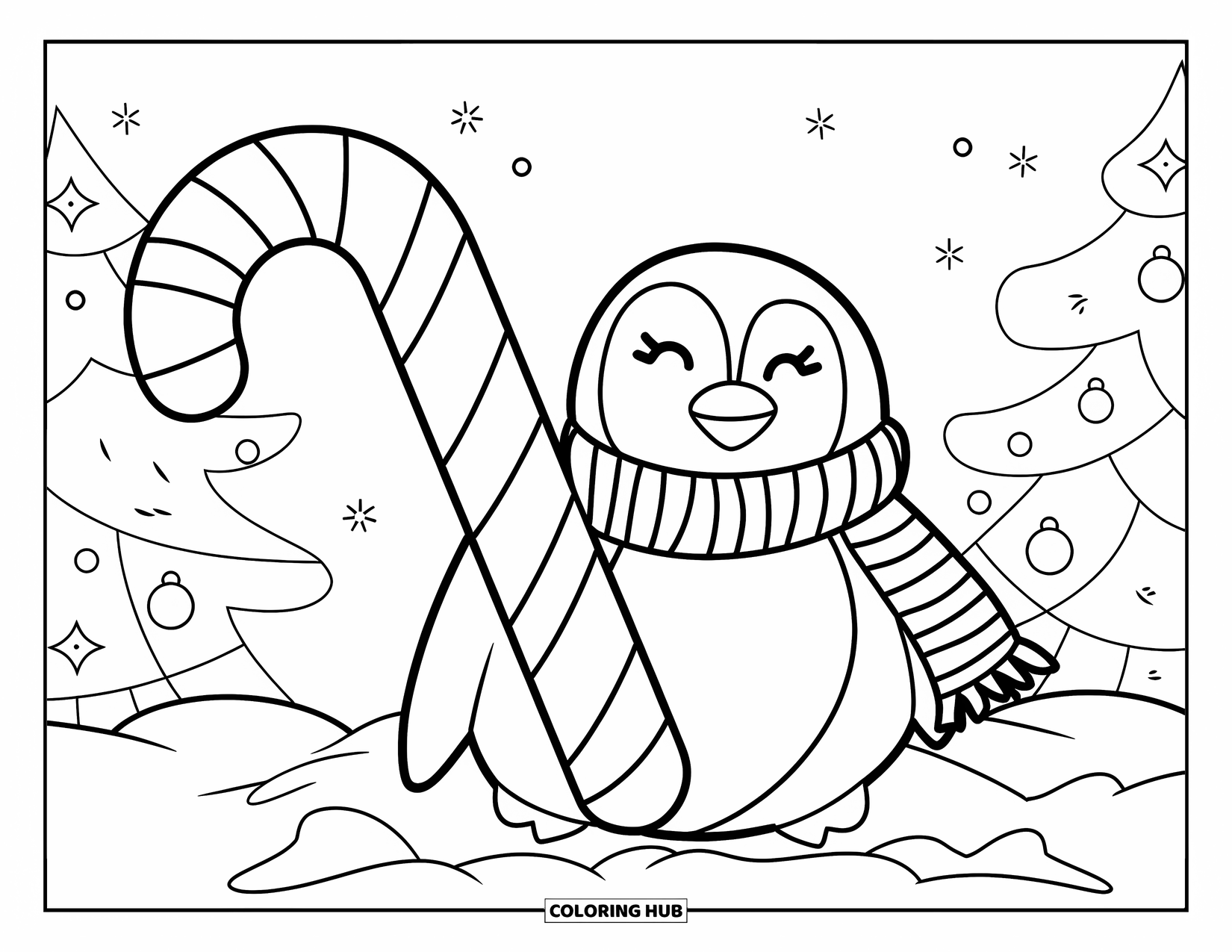 110+ Christmas Penguin Coloring Pages for Kids & Adults (Free)