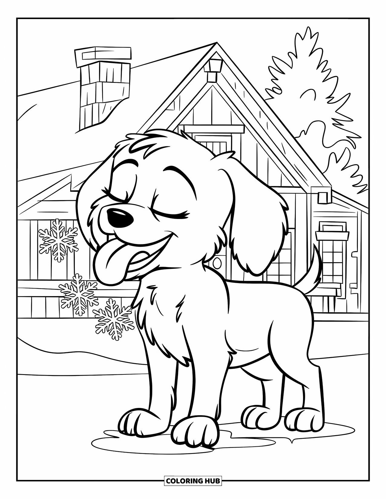 95+ Christmas Puppy Coloring Pages for Kids & Adults (Free Printable PDFs)