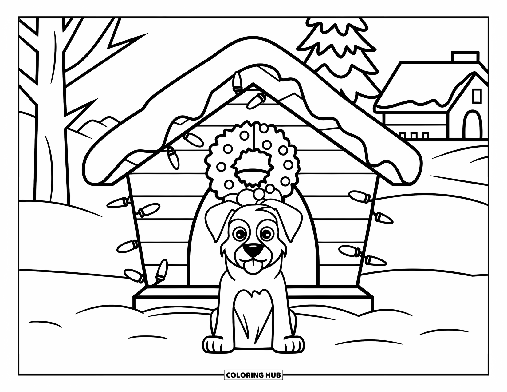 95+ Christmas Puppy Coloring Pages for Kids & Adults (Free Printable PDFs)