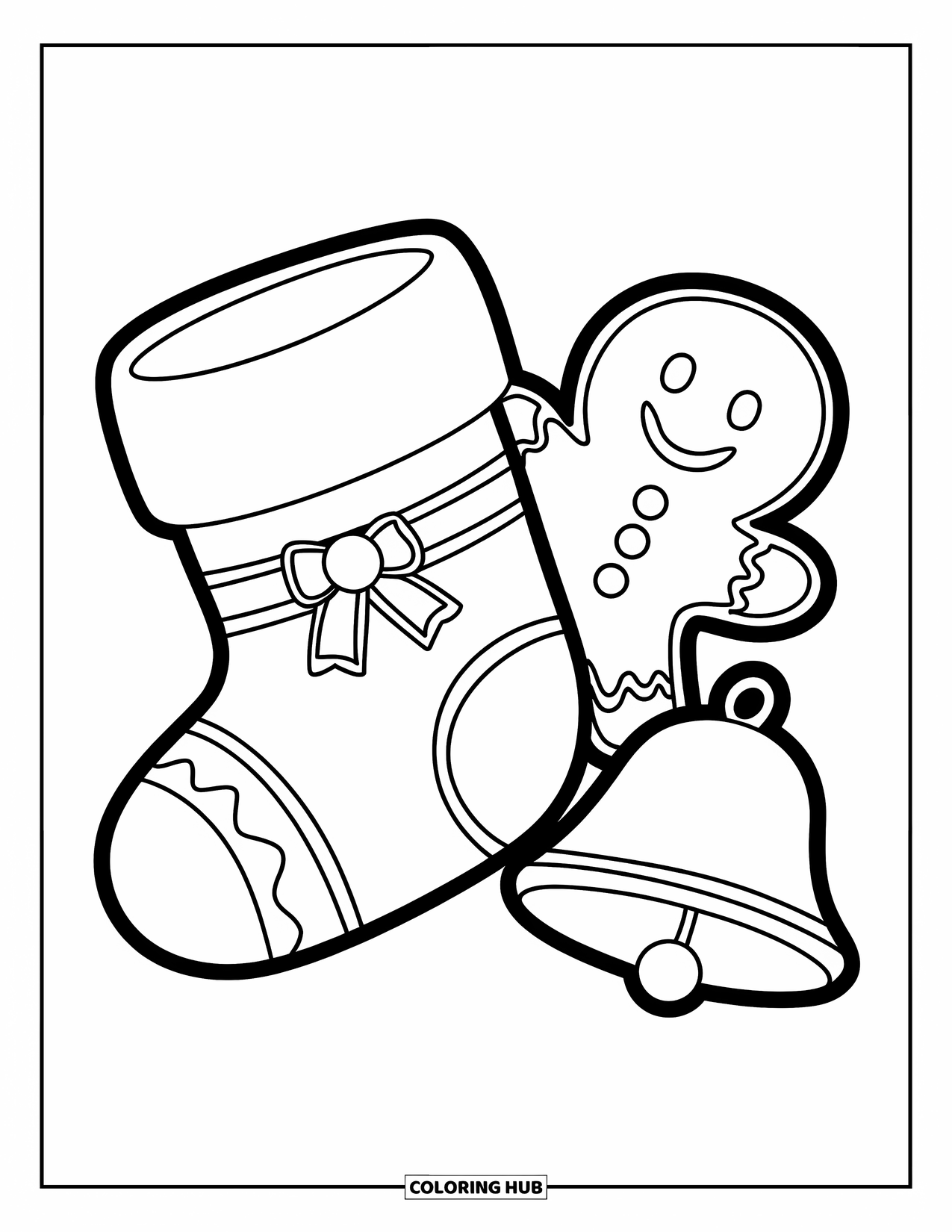 105+ Christmas Stocking Coloring Pages for Kids & Adults (Free ...