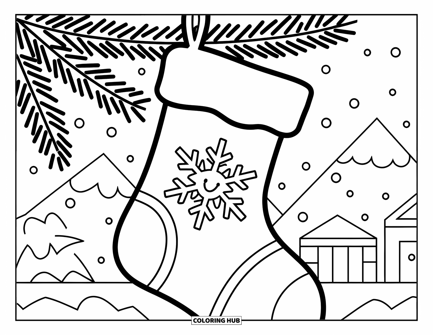 105+ Christmas Stocking Coloring Pages for Kids & Adults (Free ...