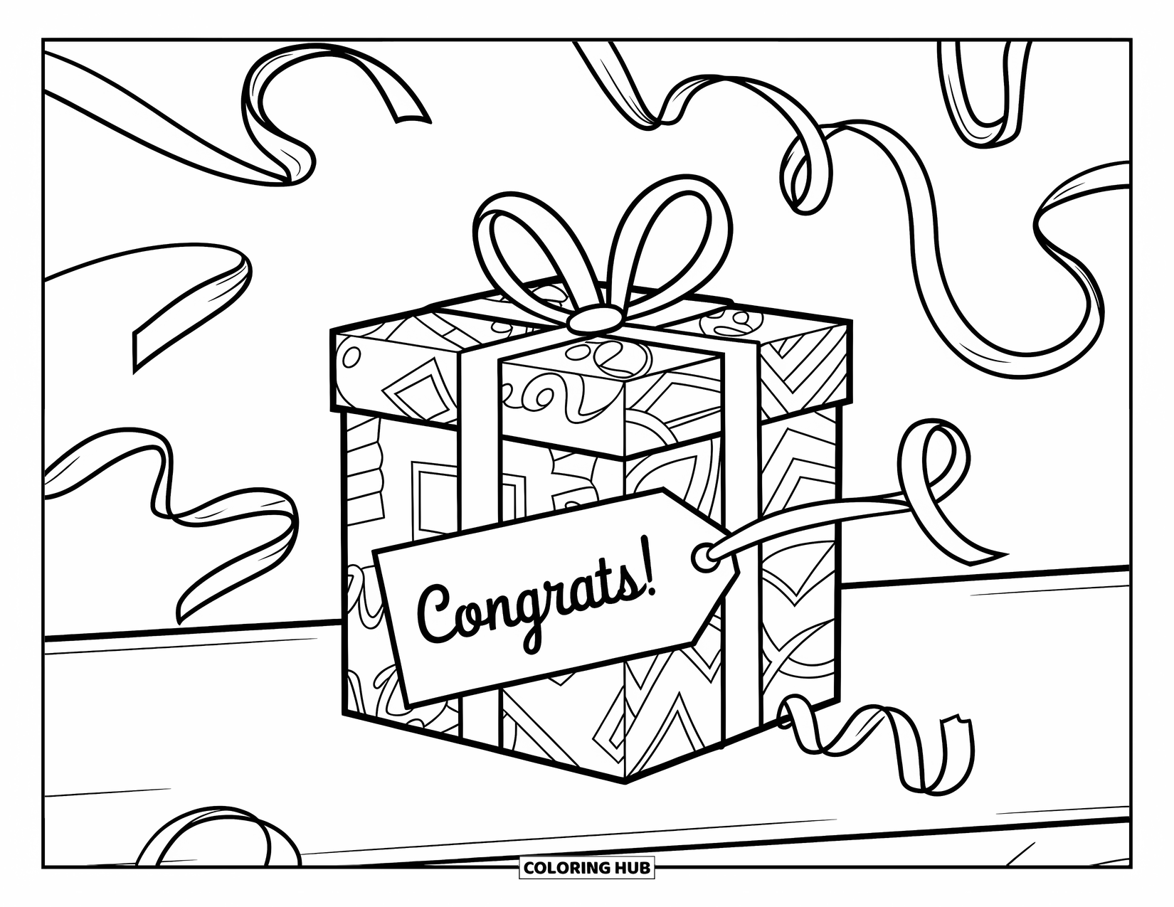 70+ Congratulations Coloring Pages for Kids & Adults (Free Printable PDFs)