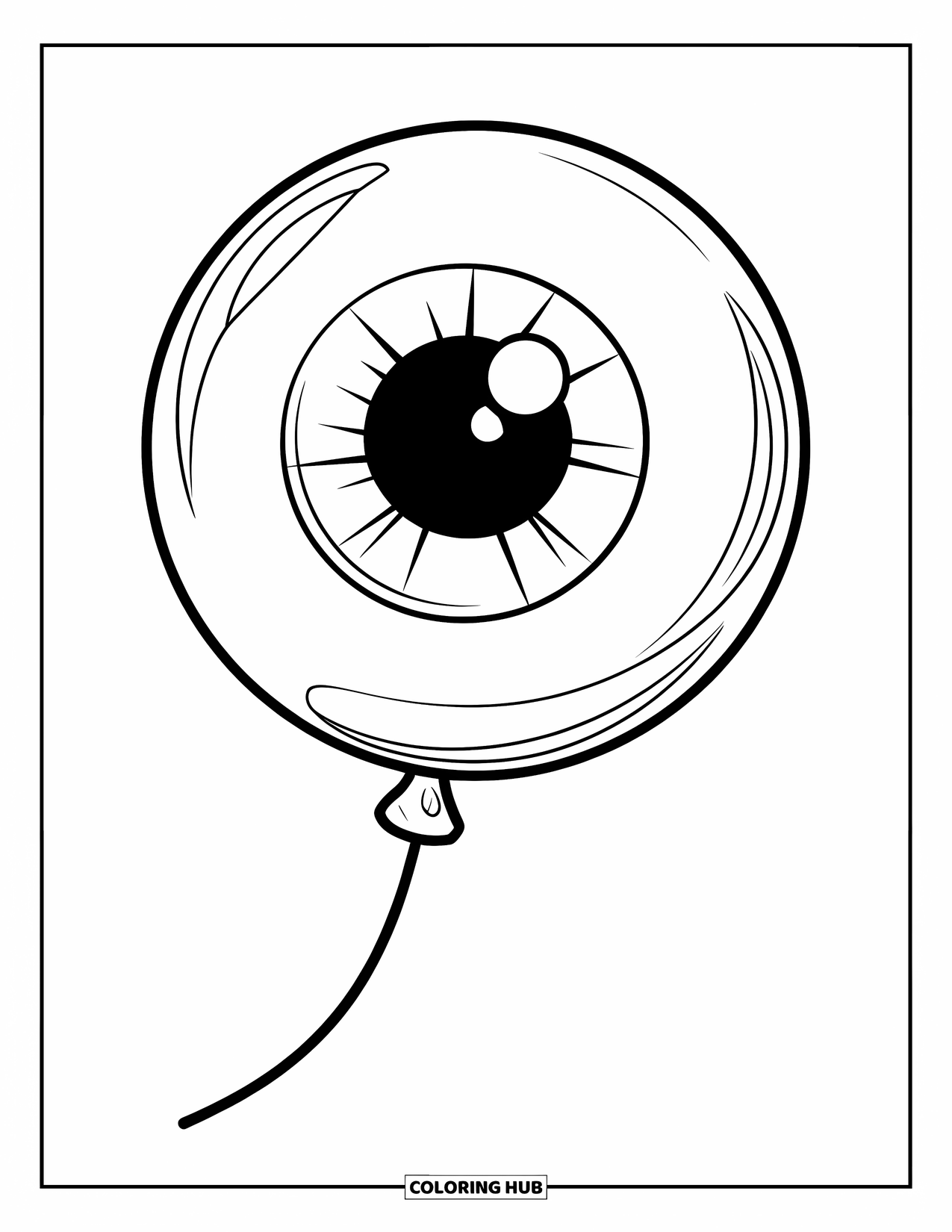 85+ Eye Coloring Pages for Kids & Adults (Free)