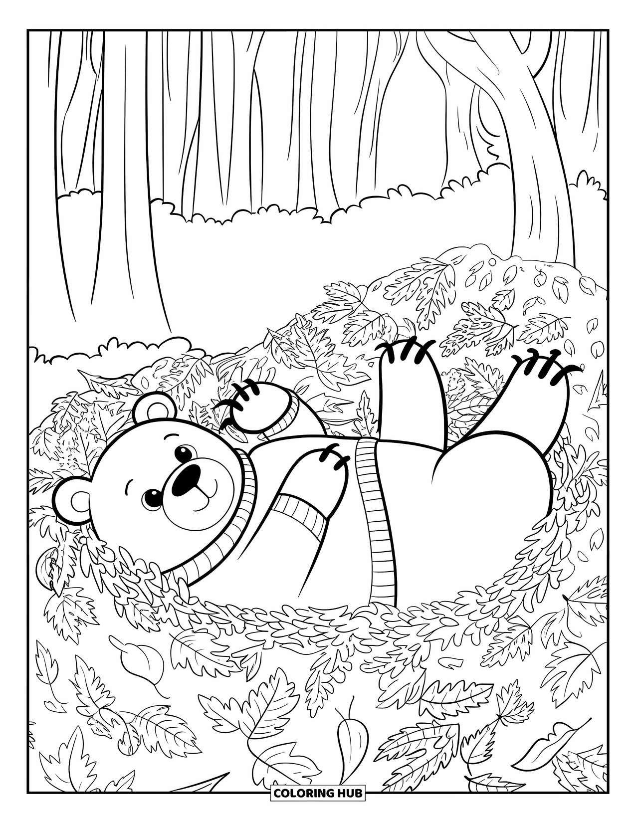 110+ Fall Animal Coloring Pages for Kids &amp; Adults (Free Printable PDFs)