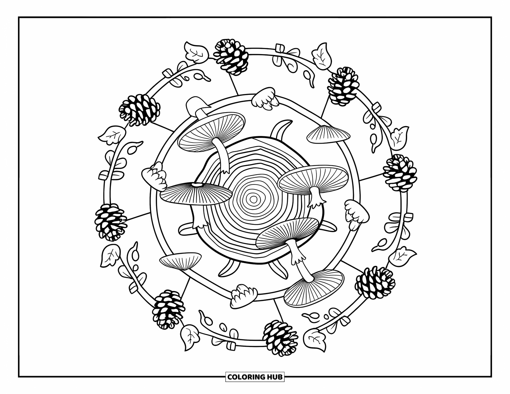 120+ Fall Mandala Coloring Pages for Kids & Adults (Free Printable PDFs)