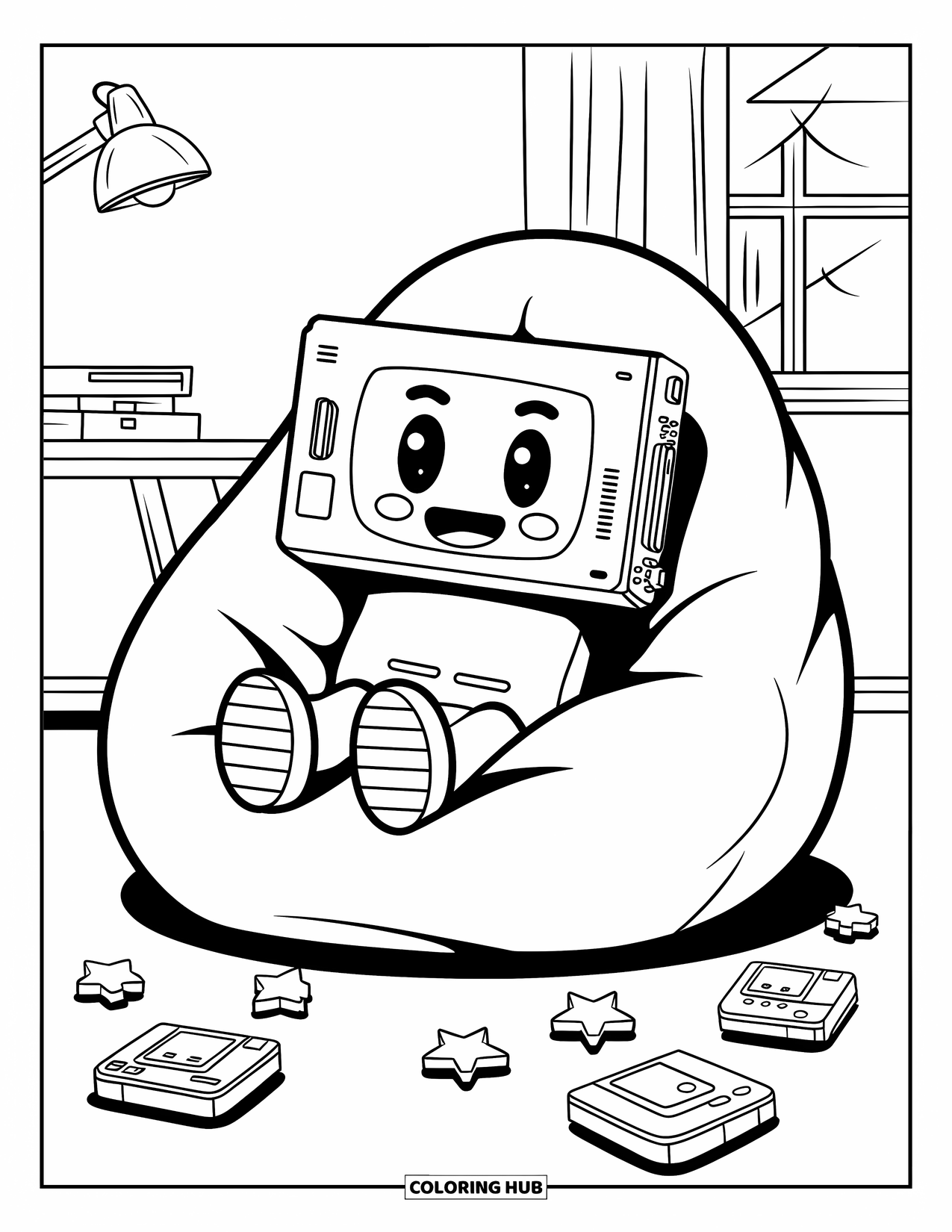 60+ Gamer Coloring Pages for Kids & Adults (Free Printable PDFs)