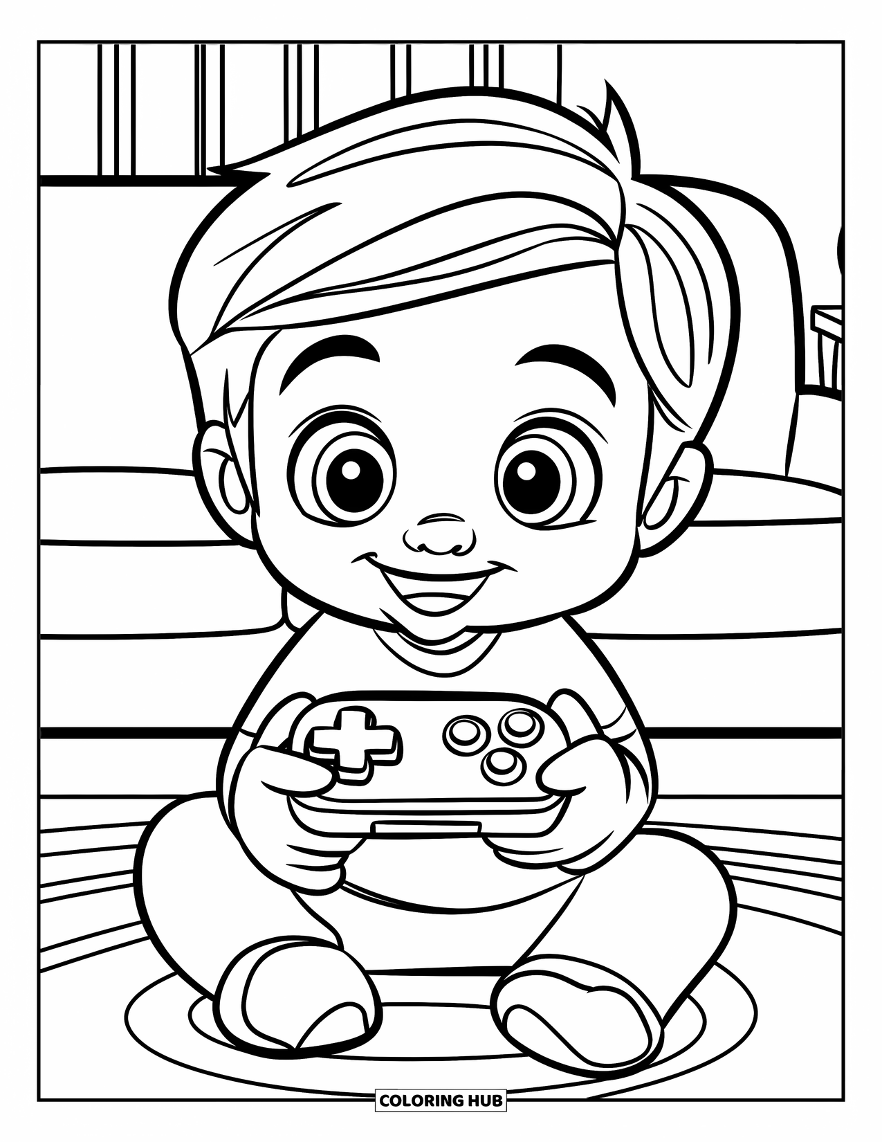 60+ Gamer Coloring Pages for Kids & Adults (Free Printable PDFs)