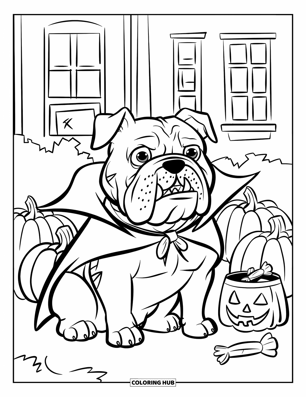 95+ Halloween Dog Coloring Pages for Kids & Adults (Free Printable PDFs)