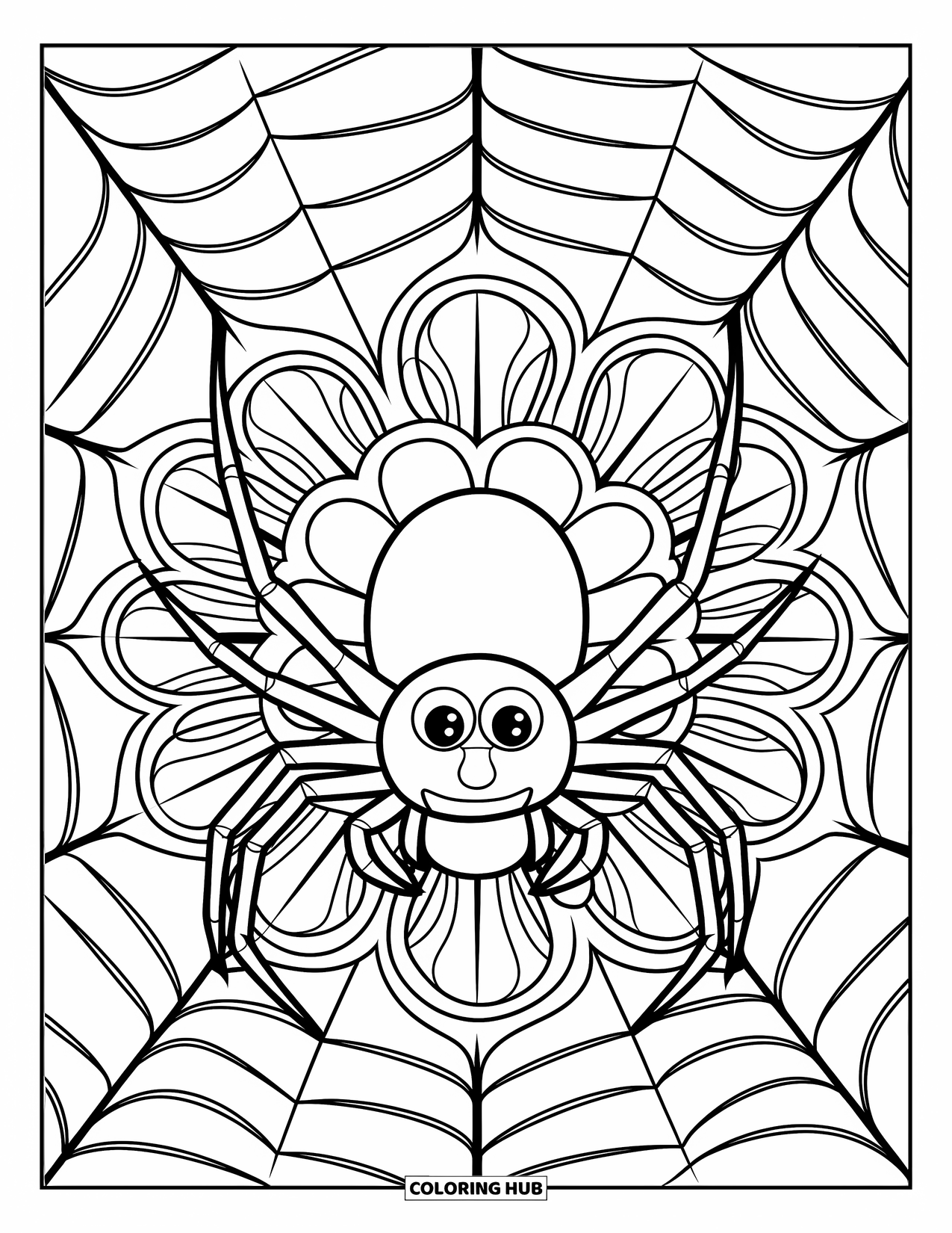 80+ Halloween Spider Coloring Pages for Kids & Adults (Free)