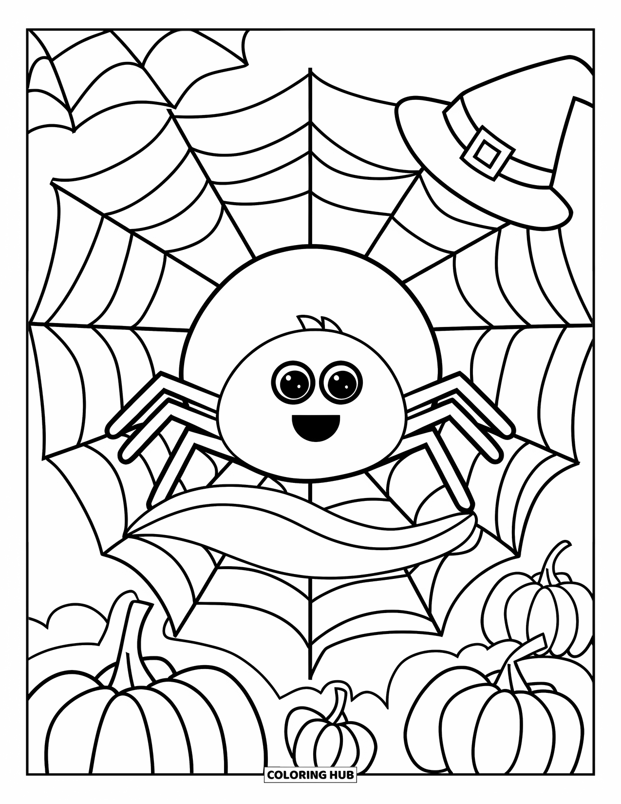 80+ Halloween Spider Coloring Pages for Kids & Adults (Free Printable PDFs)