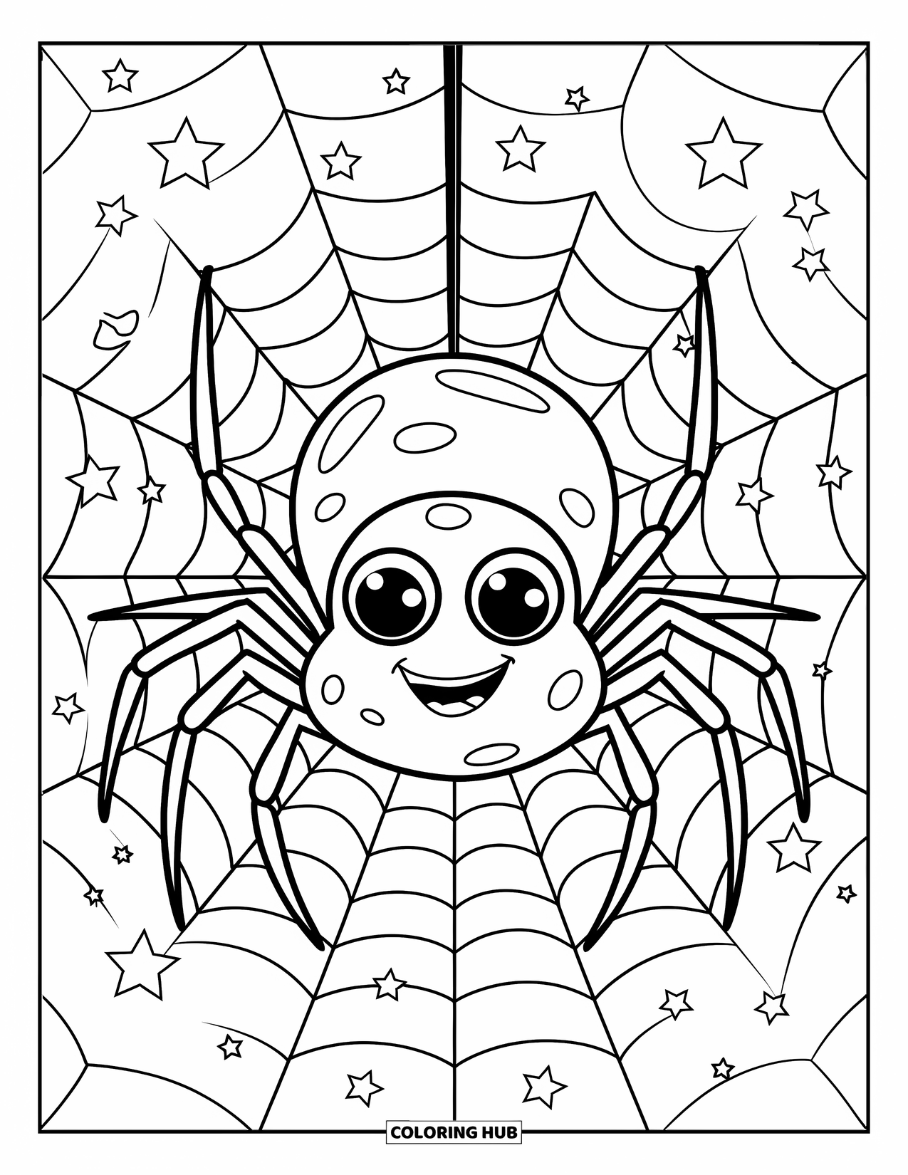 80+ Halloween Spider Coloring Pages for Kids & Adults (Free Printable PDFs)