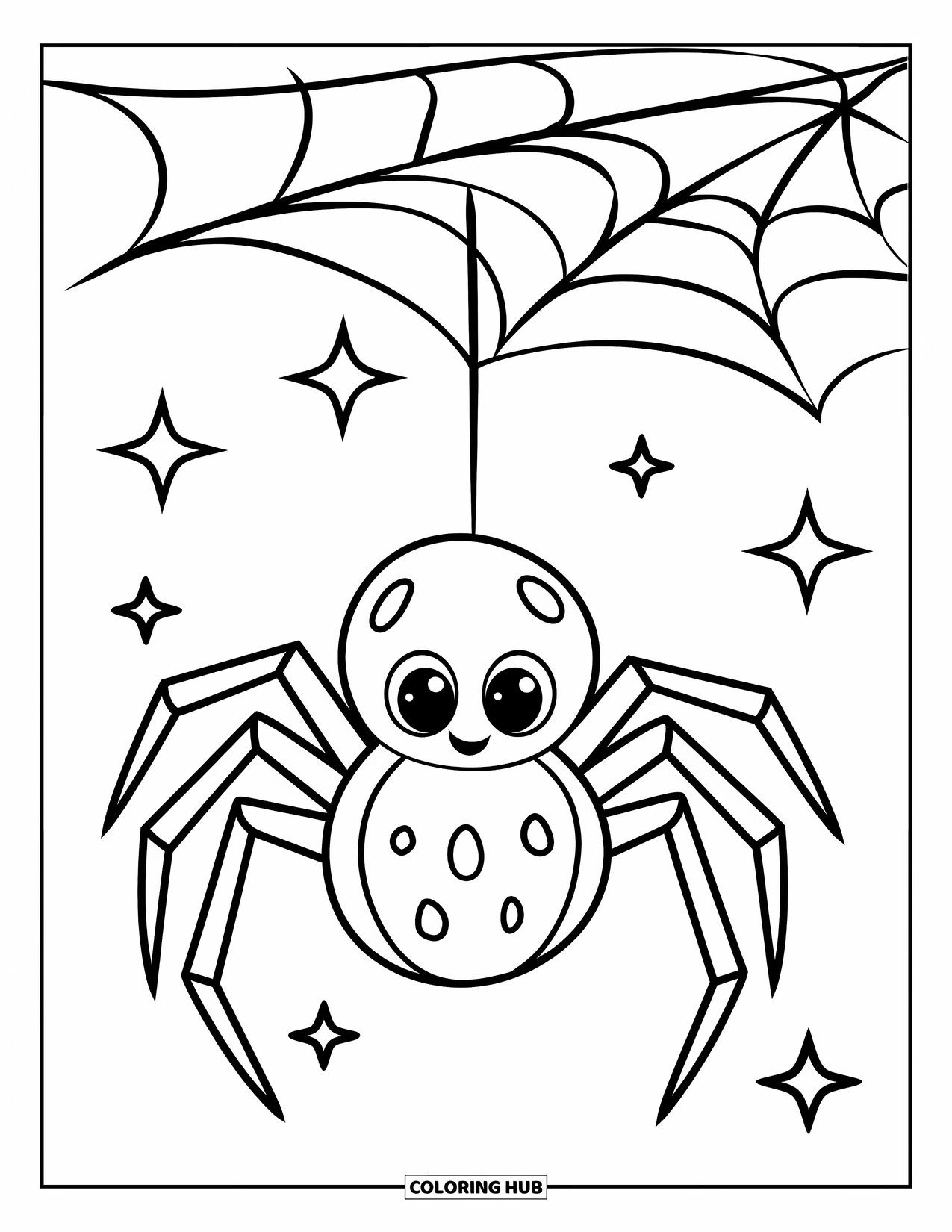 80+ Halloween Spider Coloring Pages for Kids & Adults (Free Printable PDFs)