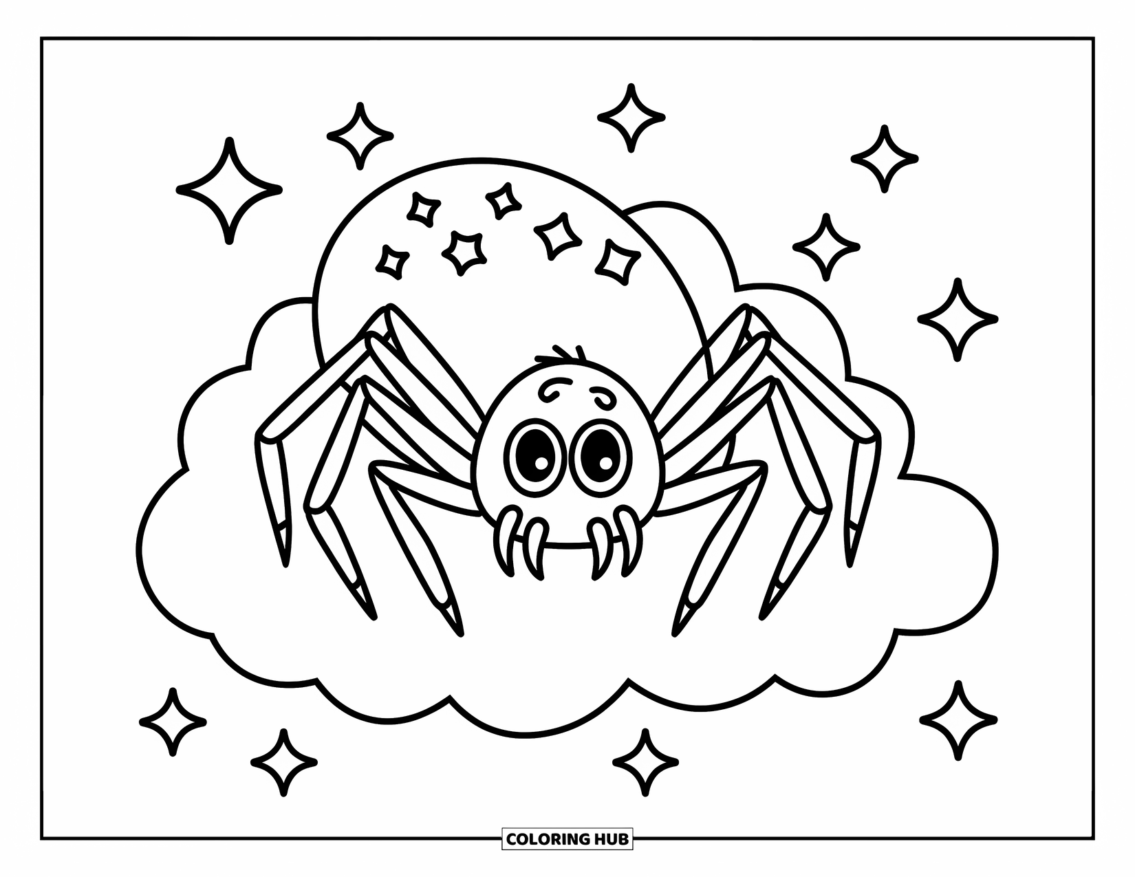 80+ Halloween Spider Coloring Pages for Kids & Adults (Free Printable PDFs)