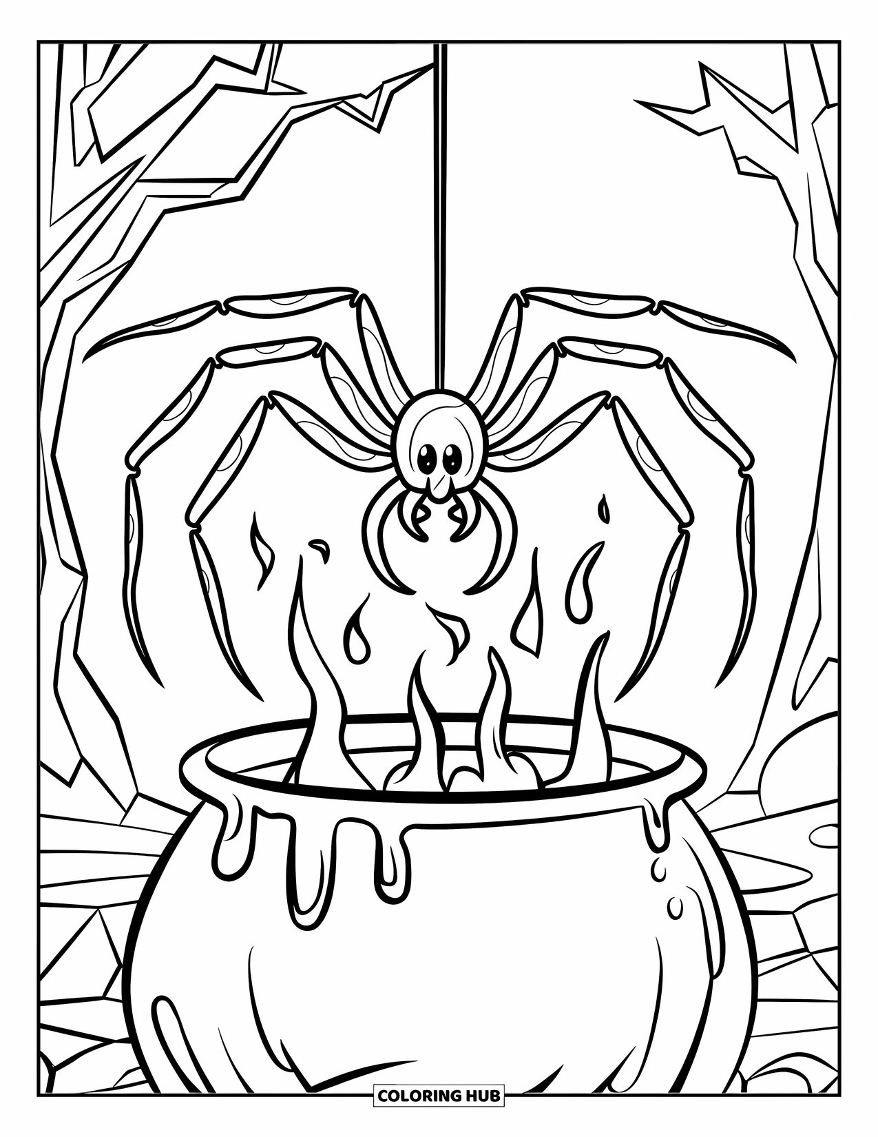 80+ Halloween Spider Coloring Pages for Kids & Adults (Free Printable PDFs)