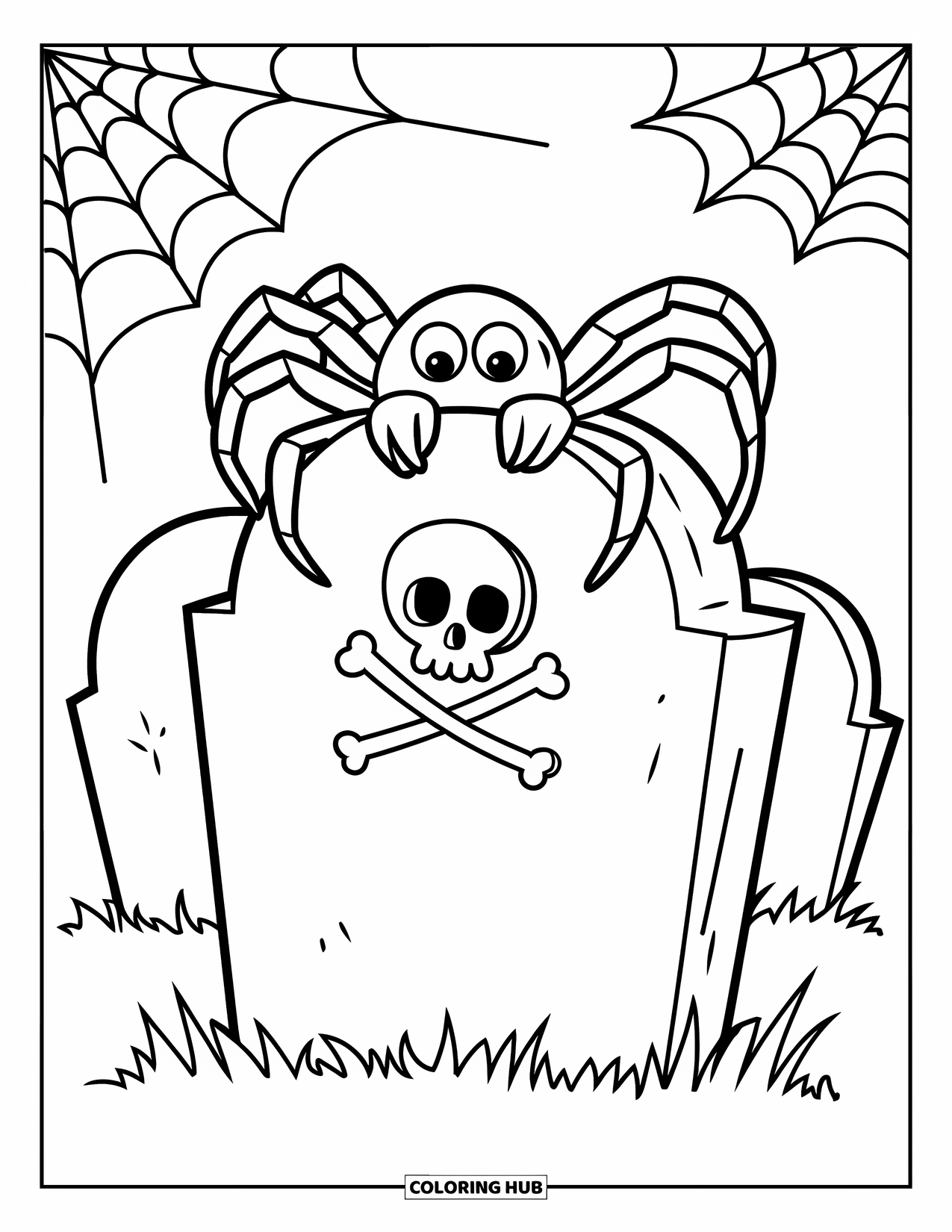 80+ Halloween Spider Coloring Pages for Kids & Adults (Free Printable PDFs)