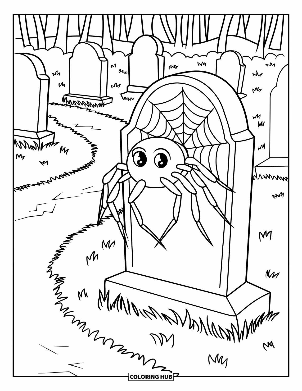 80+ Halloween Spider Coloring Pages for Kids & Adults (Free)