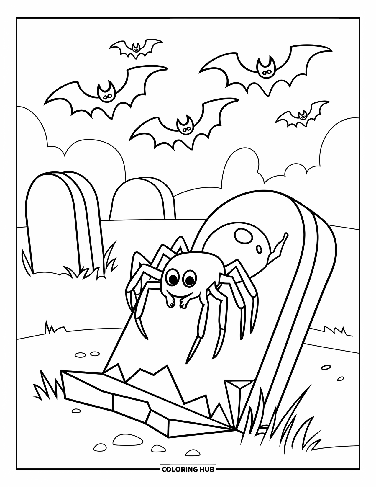 80+ Halloween Spider Coloring Pages for Kids & Adults (Free Printable PDFs)