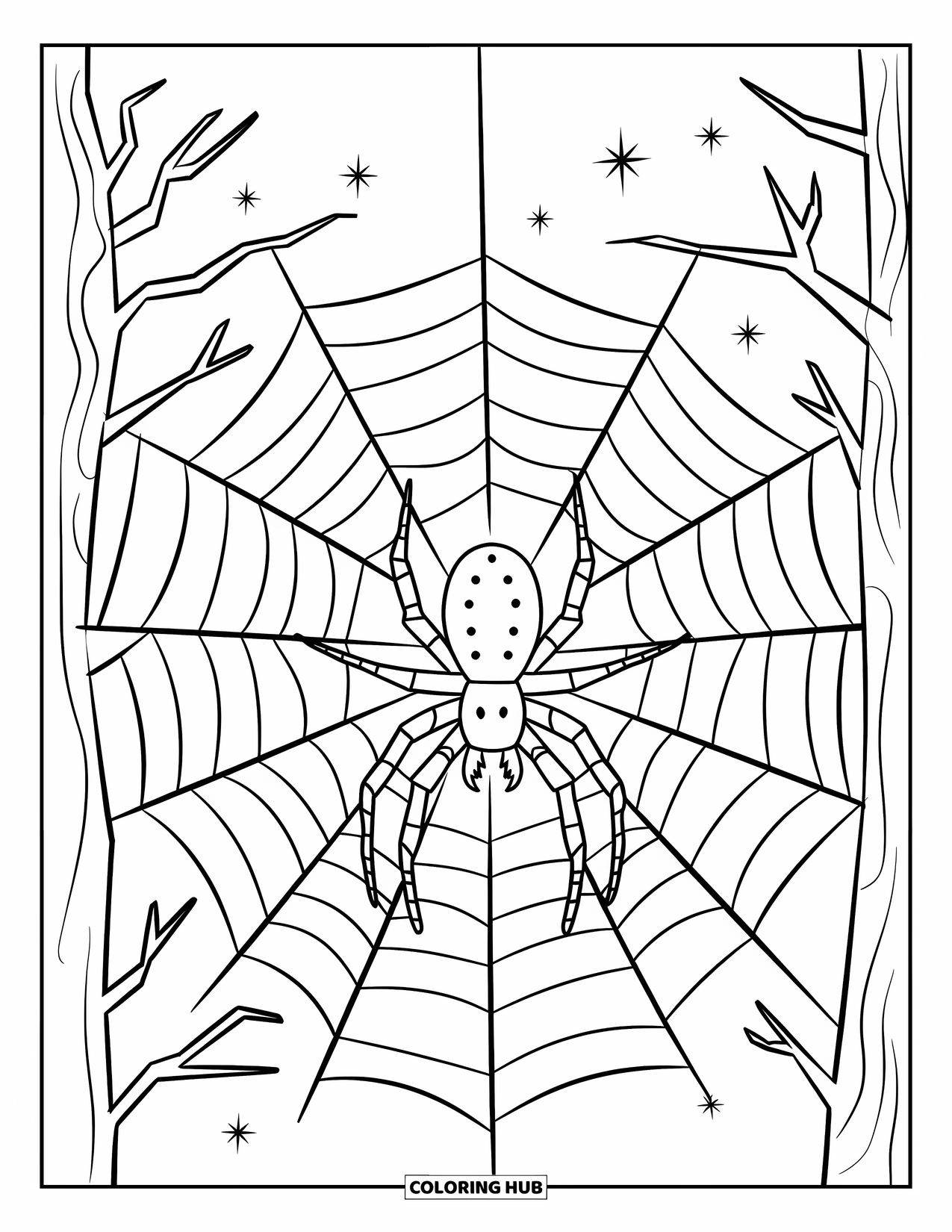 80+ Halloween Spider Coloring Pages for Kids & Adults (Free Printable PDFs)