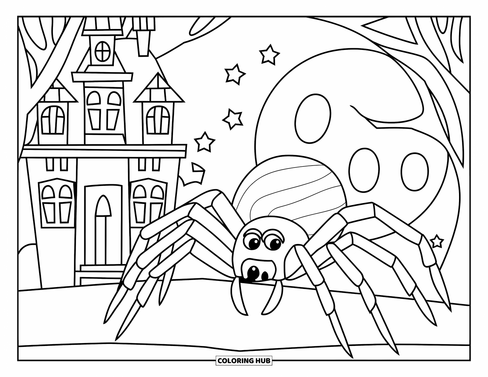 80+ Halloween Spider Coloring Pages for Kids & Adults (Free Printable PDFs)