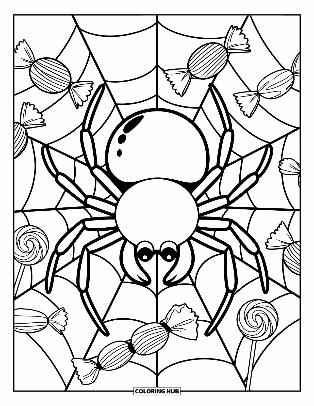 80+ Halloween Spider Coloring Pages for Kids & Adults (Free Printable PDFs)