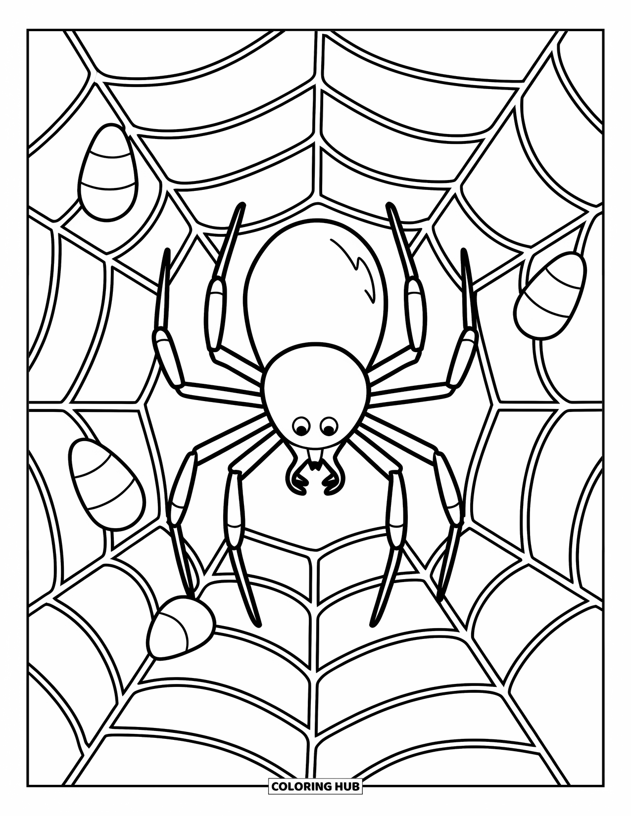 80+ Halloween Spider Coloring Pages for Kids & Adults (Free Printable PDFs)